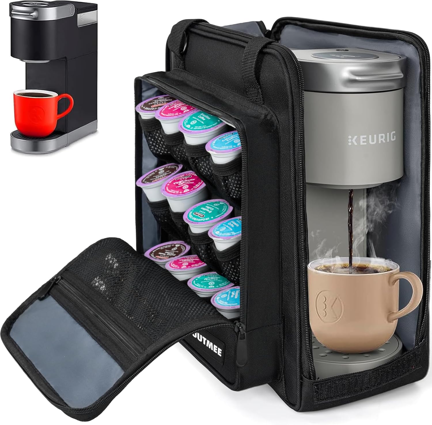 Amazon.com: OUUTMEE Coffee Maker Carrying Bag Compatible with Keurig K ...