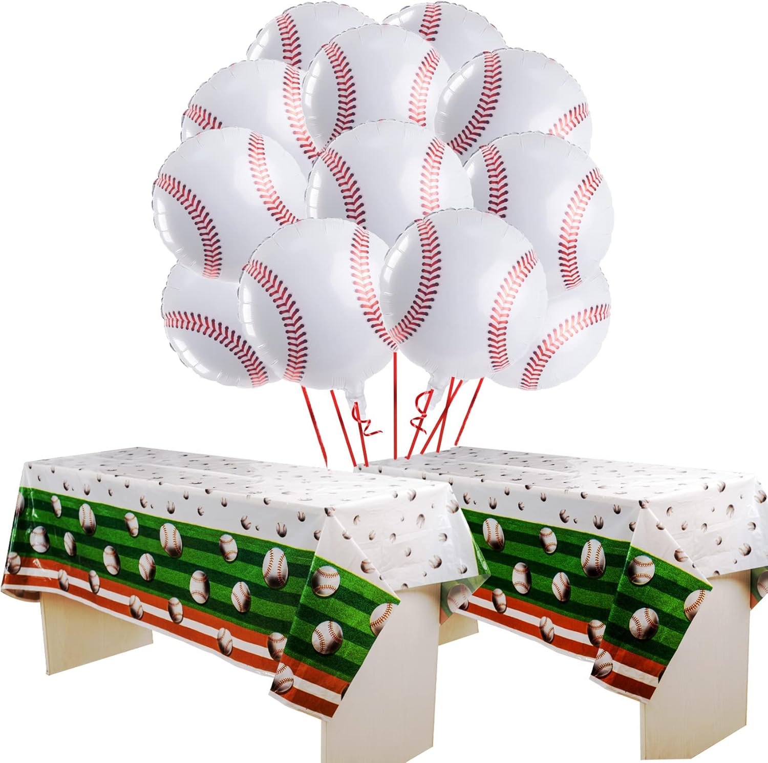 Amazon.com: 14 PCS Baseball Party Decorations Includes 2 PCS Baseball ...