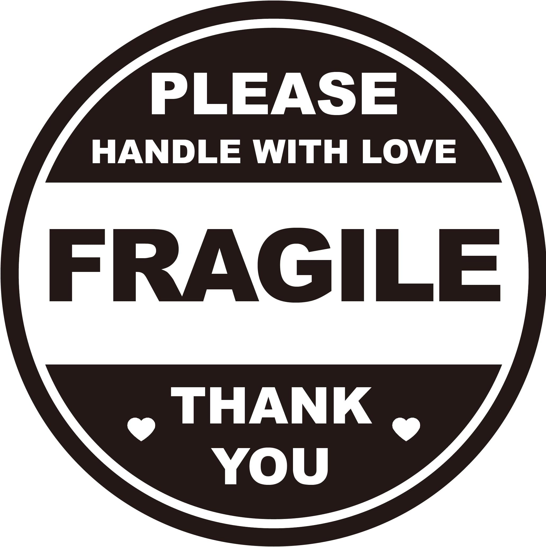 Amazon.com : 2 inch 300 PCS Green Fragile Handle with Love Labels ...