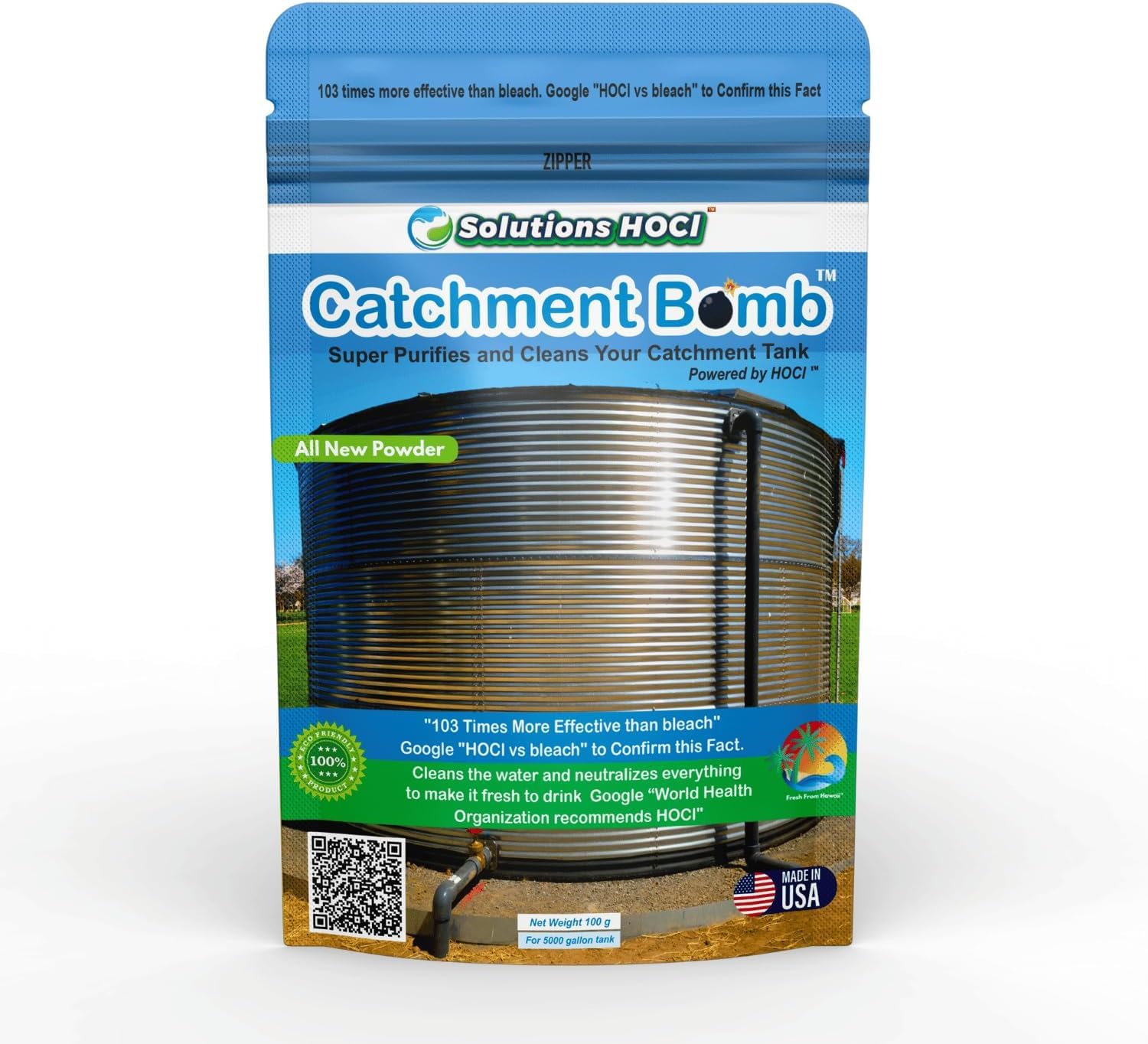 Amazon.com: Solutions HOCL Power Clean with HOCL - Catchment Tank ...