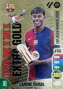 Panini ADRENALYN 2024-2025 - LAMINE YAMAL EXTRA GOLD : Amazon.es: Belleza
