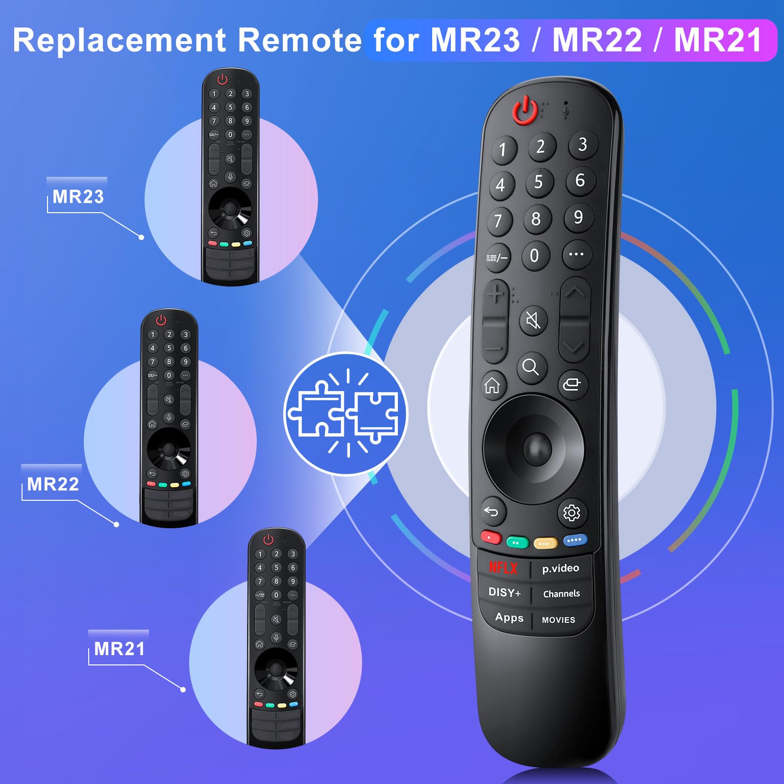 Snapklik.com : Universal For LG-Smart-TV-Remote-Control, Replacement ...