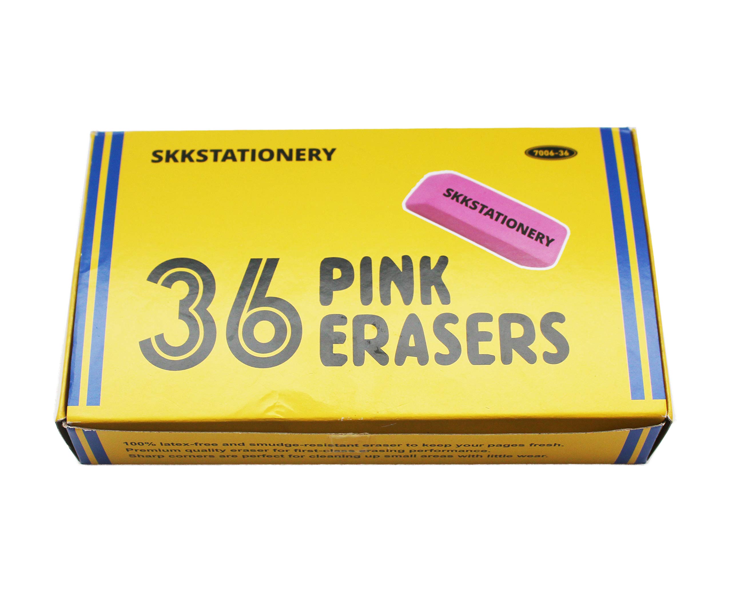 Snapklik.com : Large Pink Earsers Set Of 36, Pink Bevel Erasers, Rubber ...