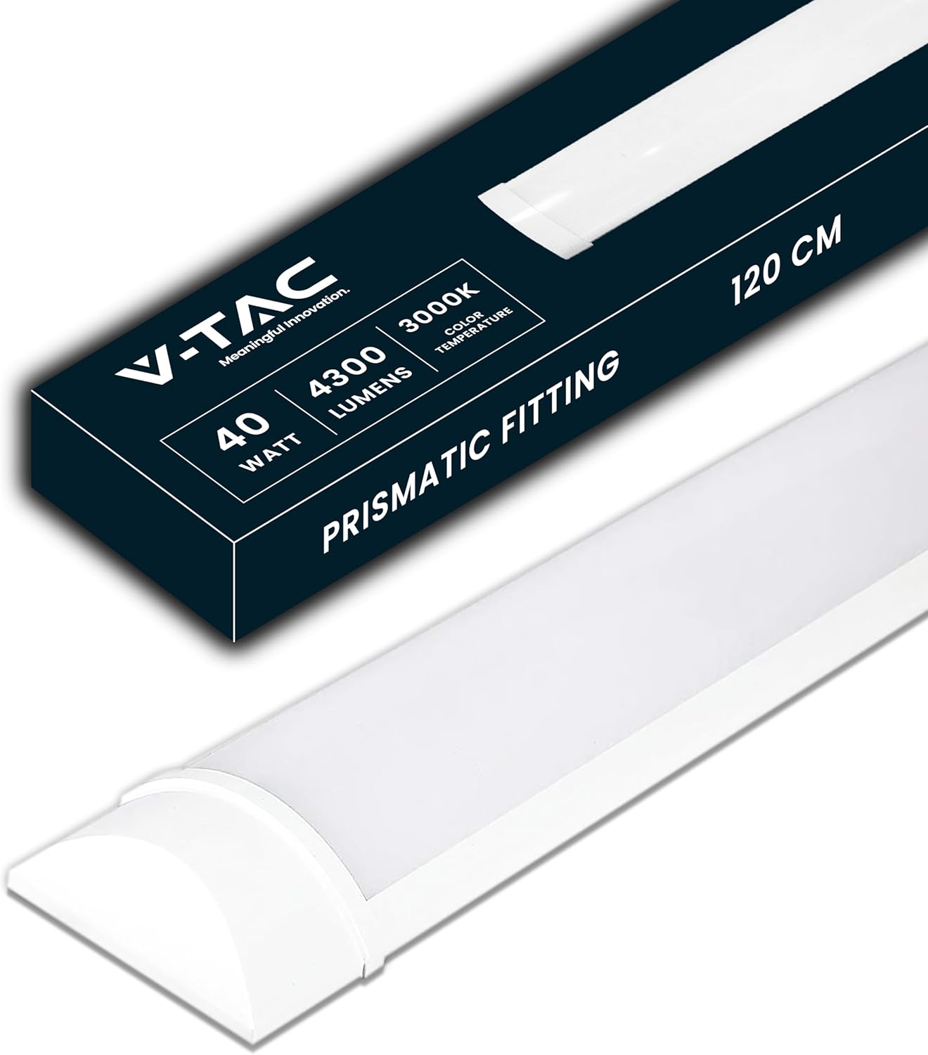 V-TAC Plafoniera LED Lineare da Soffitto 120 CM - 40W - con Chip ...