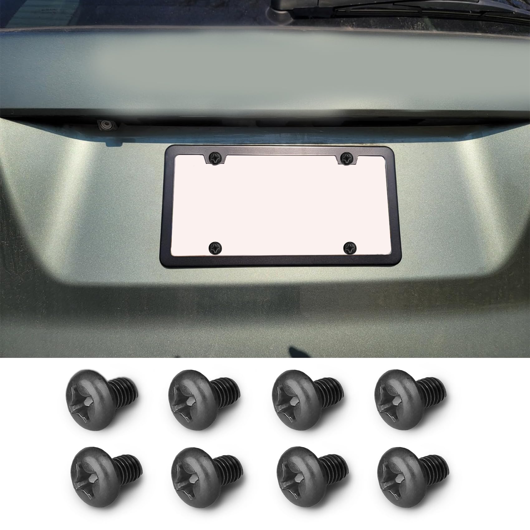 Amazon.com: RGOAANC 8PCS Black License Plate Screws for Lexus, Toyota ...