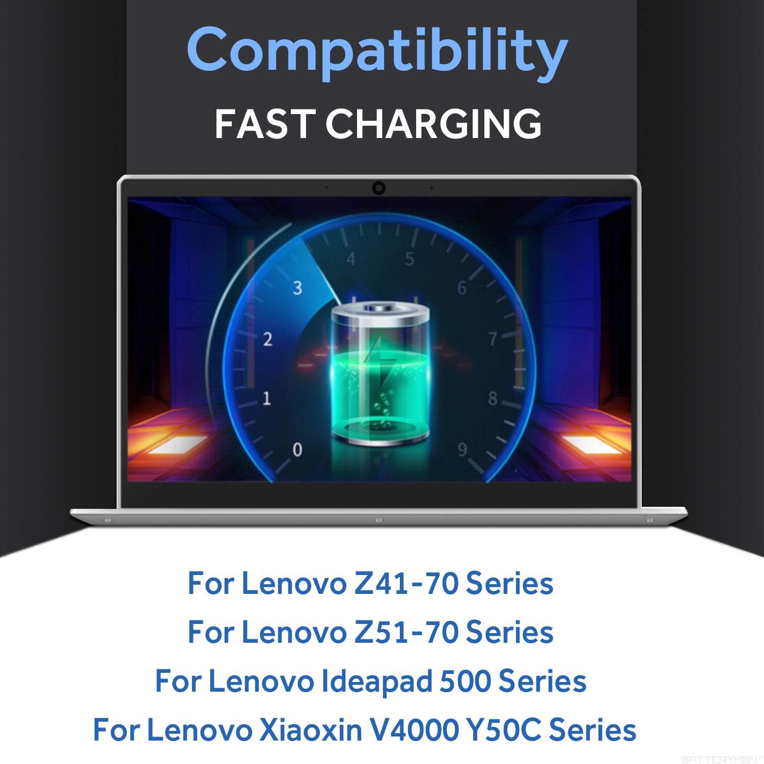 Batería L14L4A01 para Ideapad 500 500-15ACZ 500-15ISK, Ideapad Z41 Z51 Z41-70 Z51-70, Xiaoxin ...