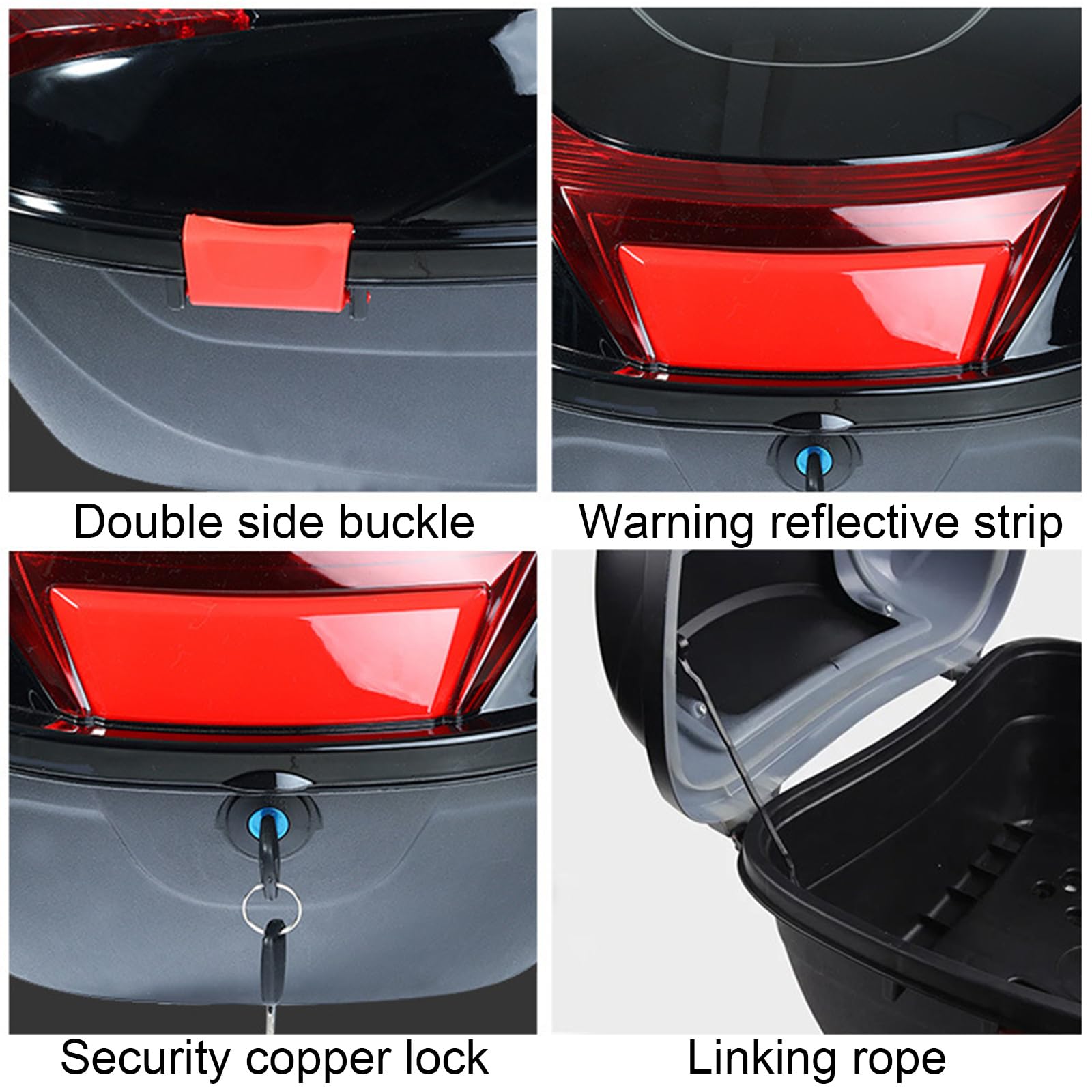 Ebay Motorcycle Luggage Motorcycle Scooter Top Box Tail Trunk Luggage ...
