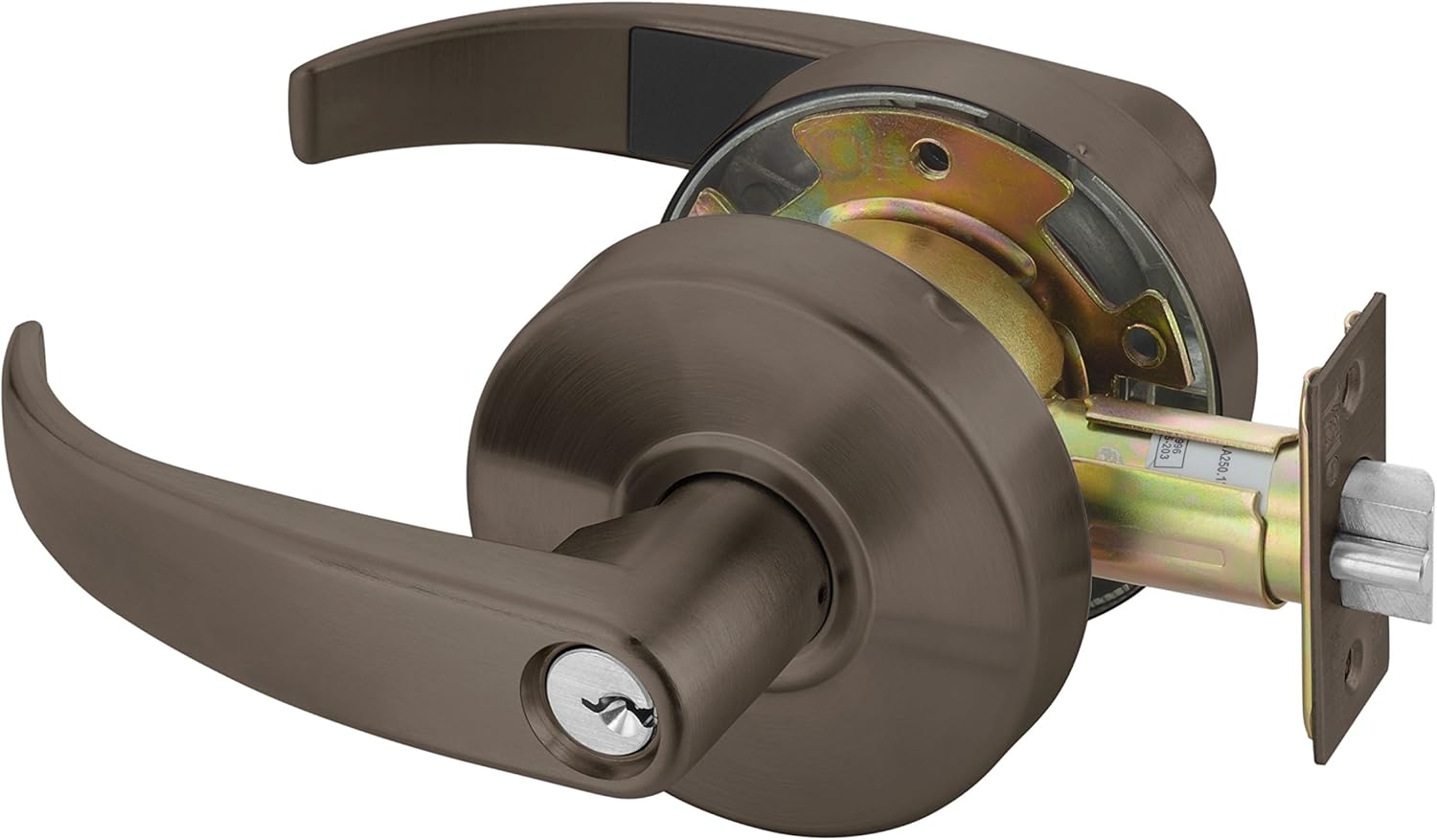 Yale PB4608LNX613E Door Lever Lockset, Cylinder Lock, Entry Lock ...
