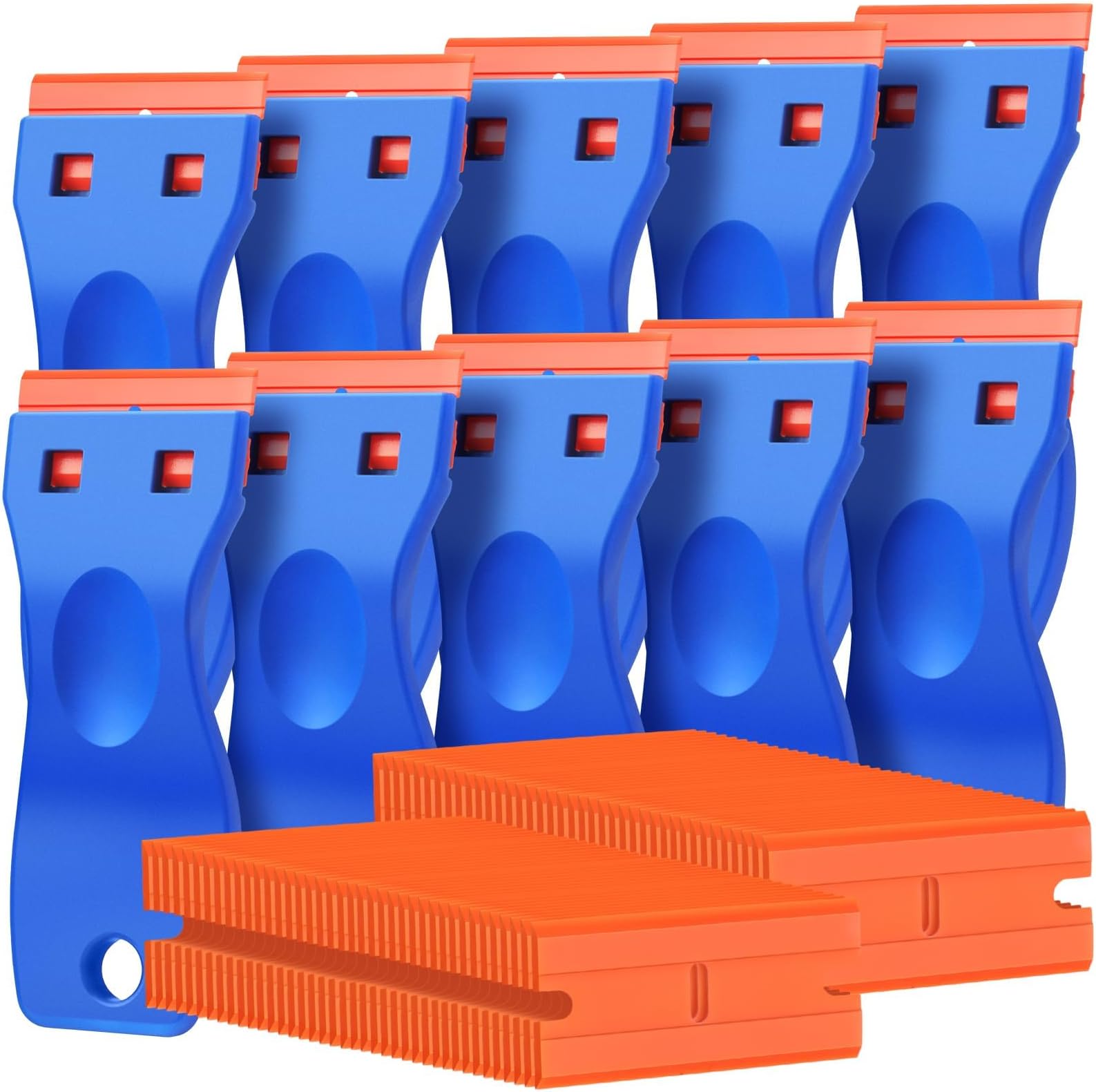 Amazon.com: WORKPRO 3-Piece Plastic Razor Blade Scraper with 120 Pcs ...