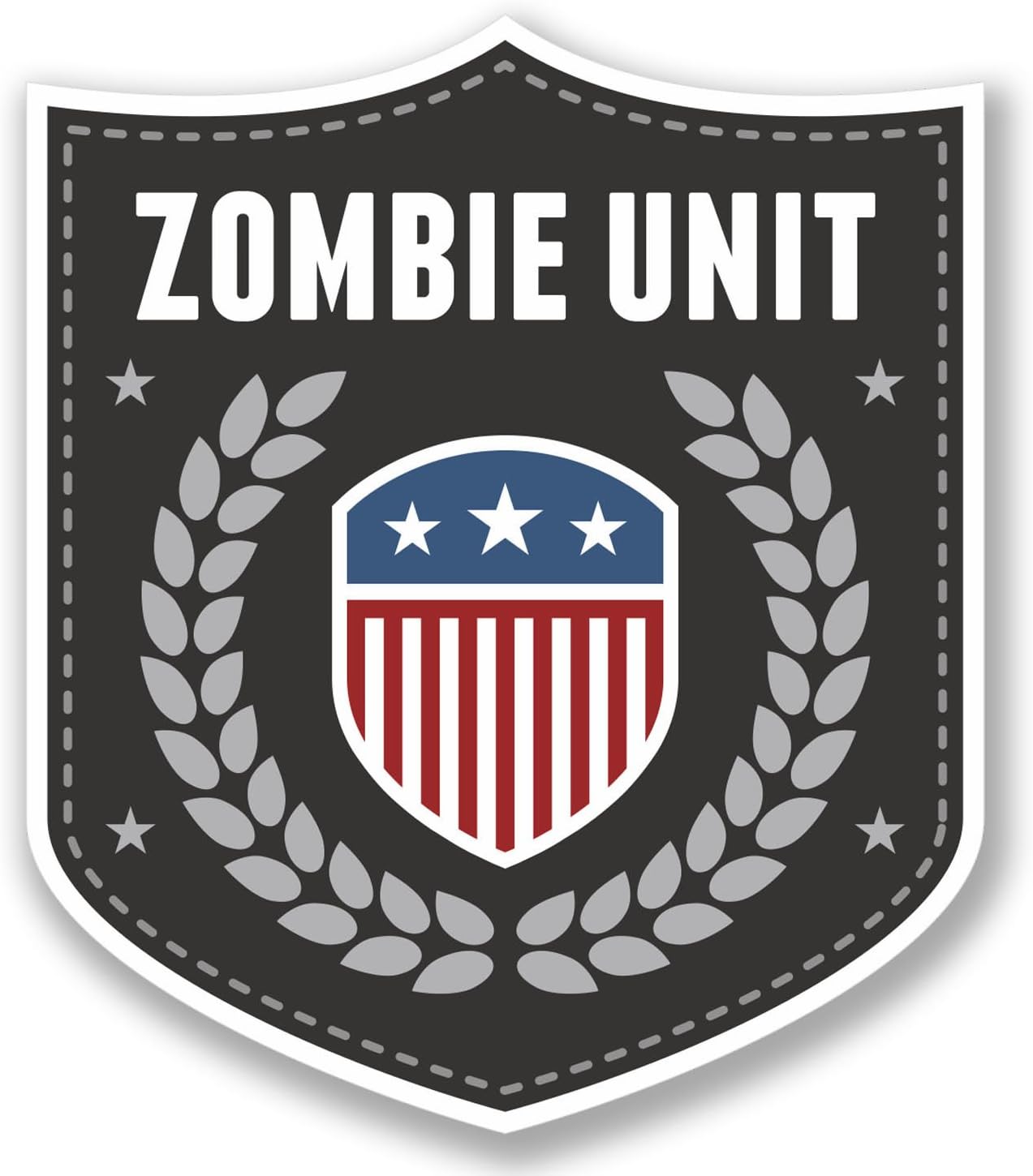 Amazon.com: 2 x Zombie Unit Badge Stickers : Office Products