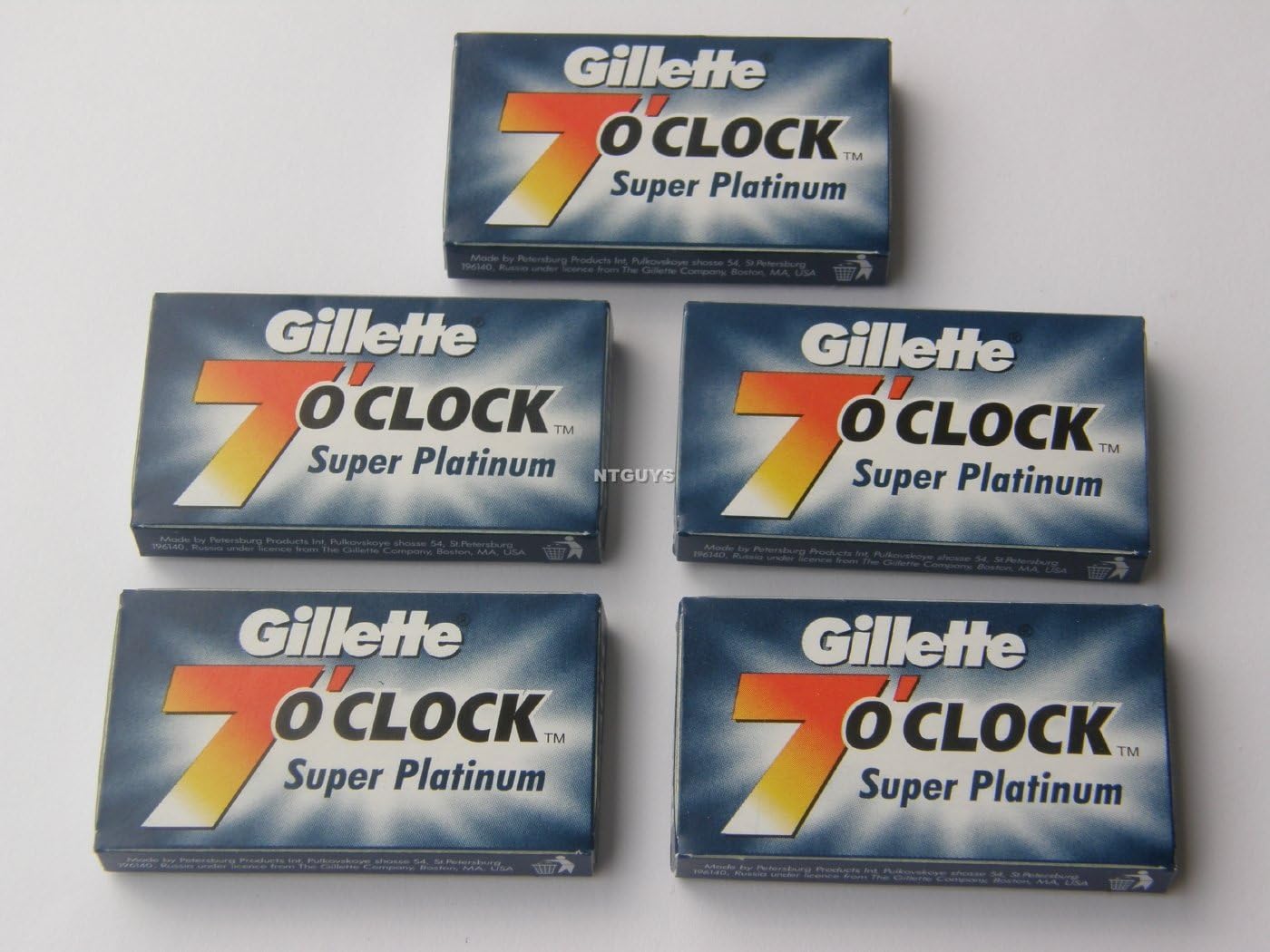 Amazon.com: 25 7 O'clock Double Edge Safety Razor Blades Platinum by 7 ...