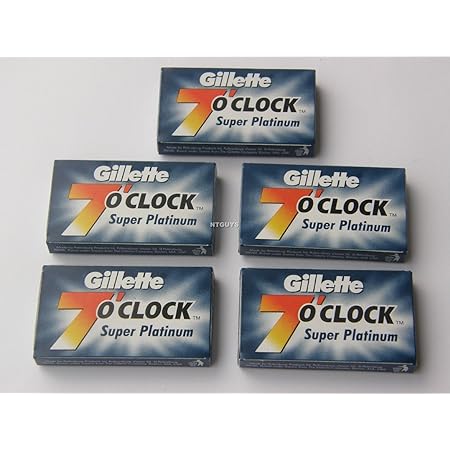 Amazon.com: 100 7 O'clock Super Stainless Double Edge Safety Razor ...