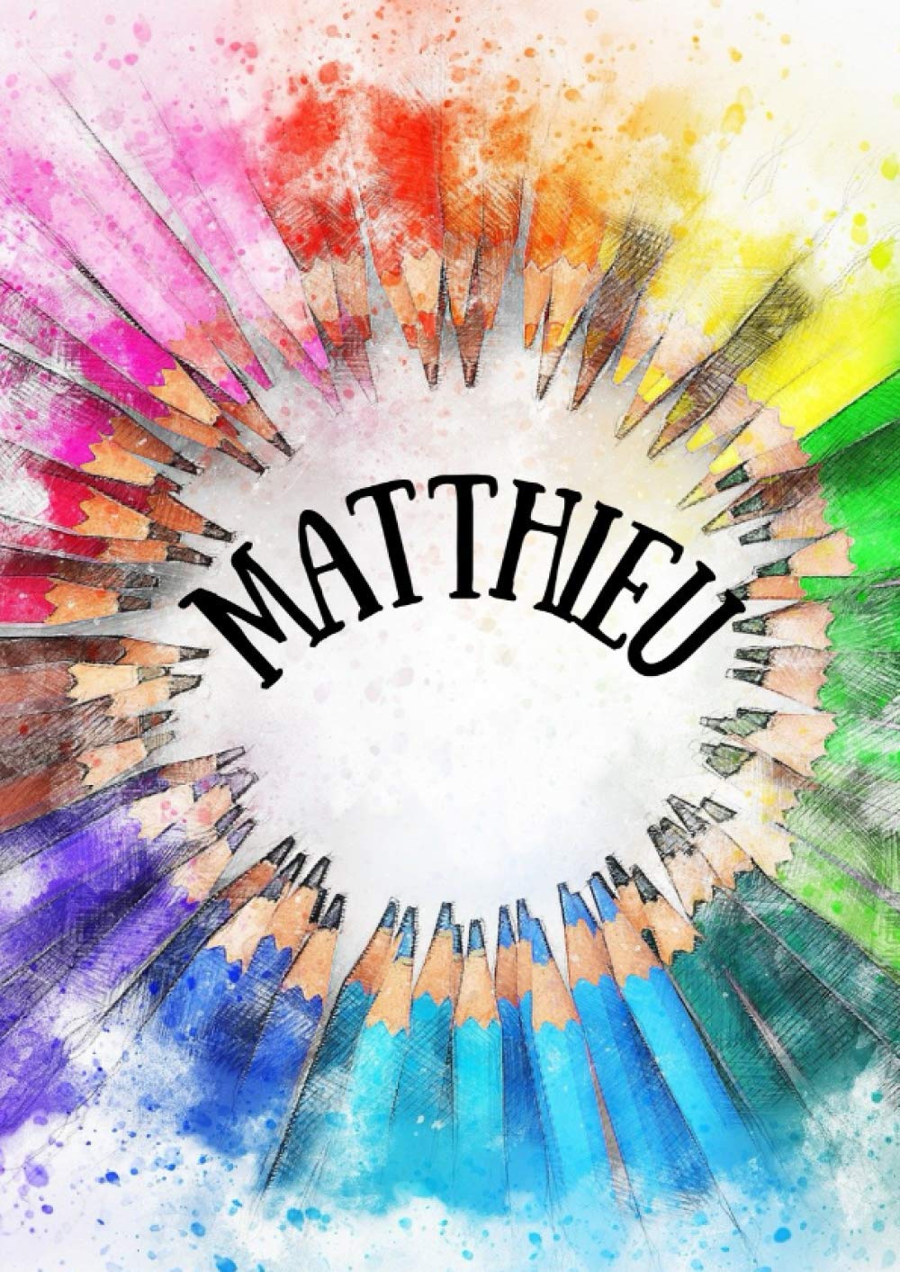 MATTHIEU: Carnet à dessin croquis - 100 pages - A4 portrait - blanc ...