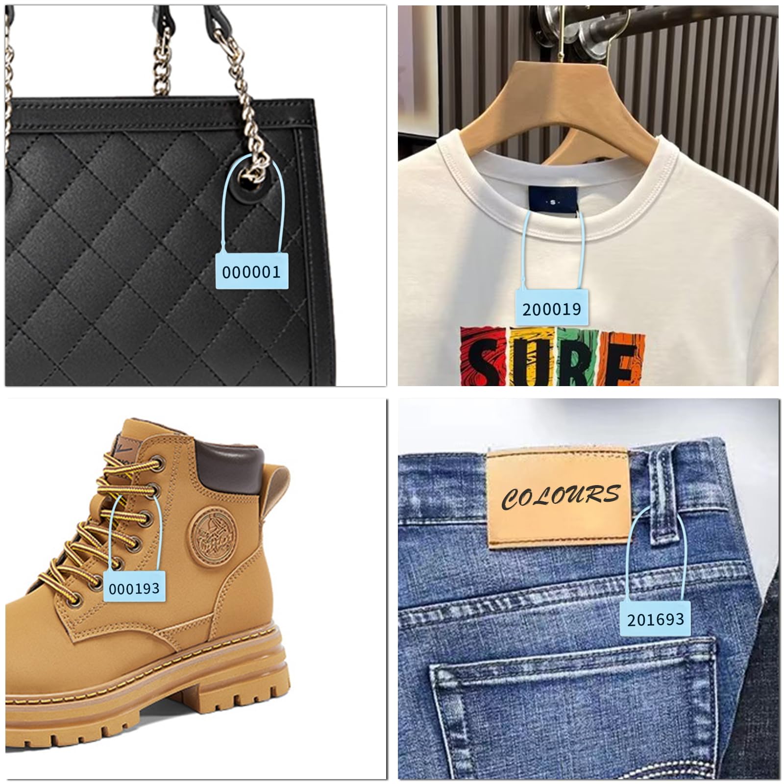 Snapklik.com : LeadSeals 100 PCS Numbered Plastic Security Padlock ...