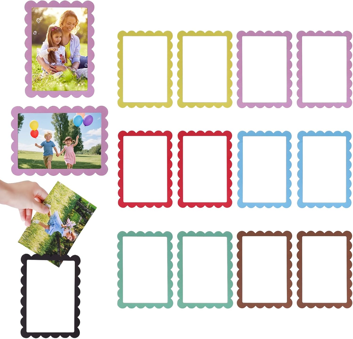 Amazon.com - 12 Pcs 4 x 6 Inch Magnetic Picture Frames for Refrigerator ...
