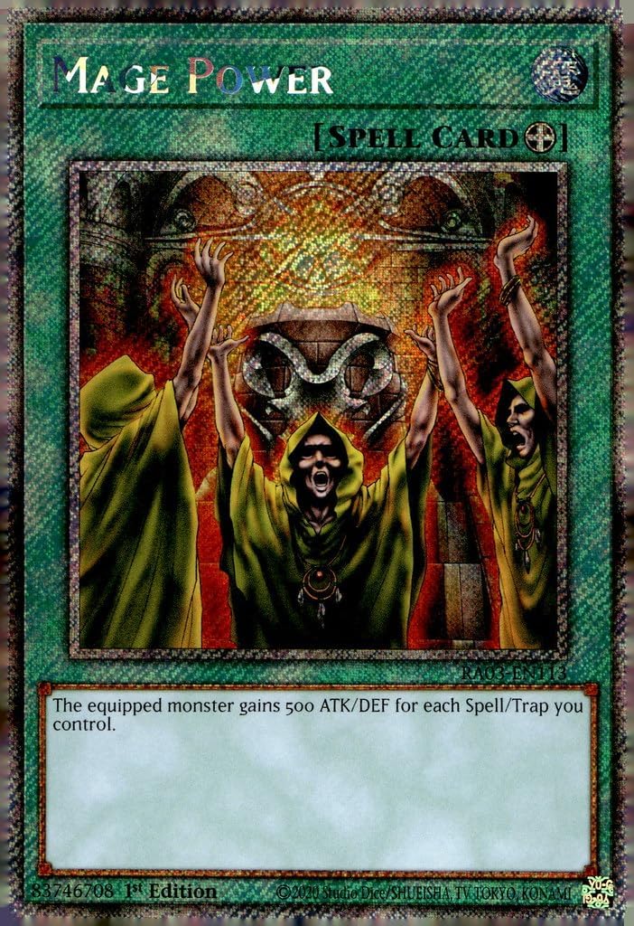 Amazon.com: Mage Power (Platinum Secret Rare) - RA03-EN113 - Platinum ...