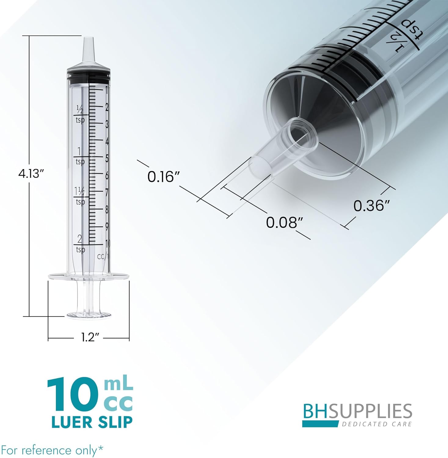 BH Supplies 10ml Luer Slip Tip Syringes (No Needle) Nepal | Ubuy