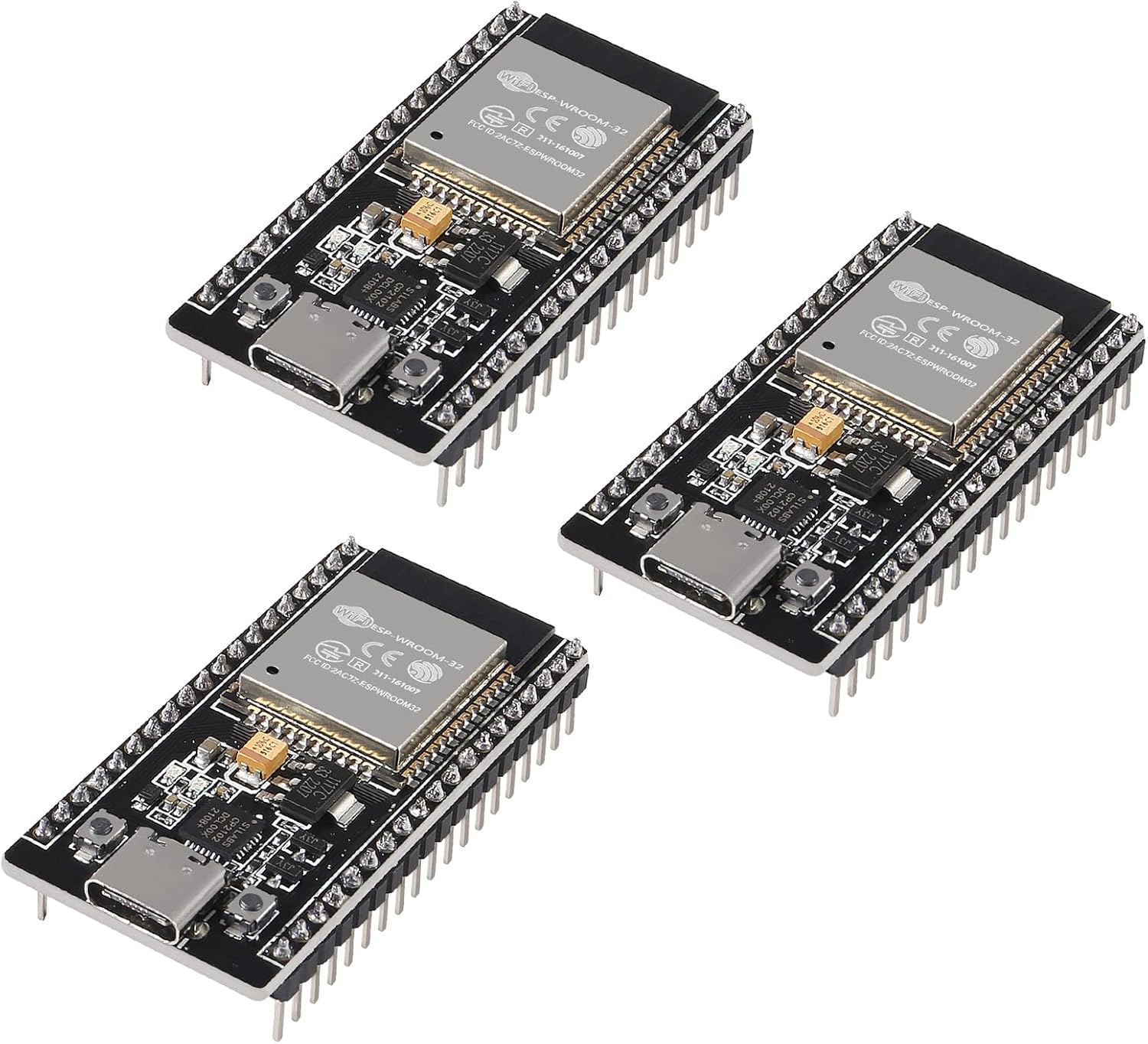 Amazon.com: AITRIP 3 unids 38 pines tipo C USB ESP32S ESP32 ESP-WROOM-32 placa de desarrollo 2.4 ...