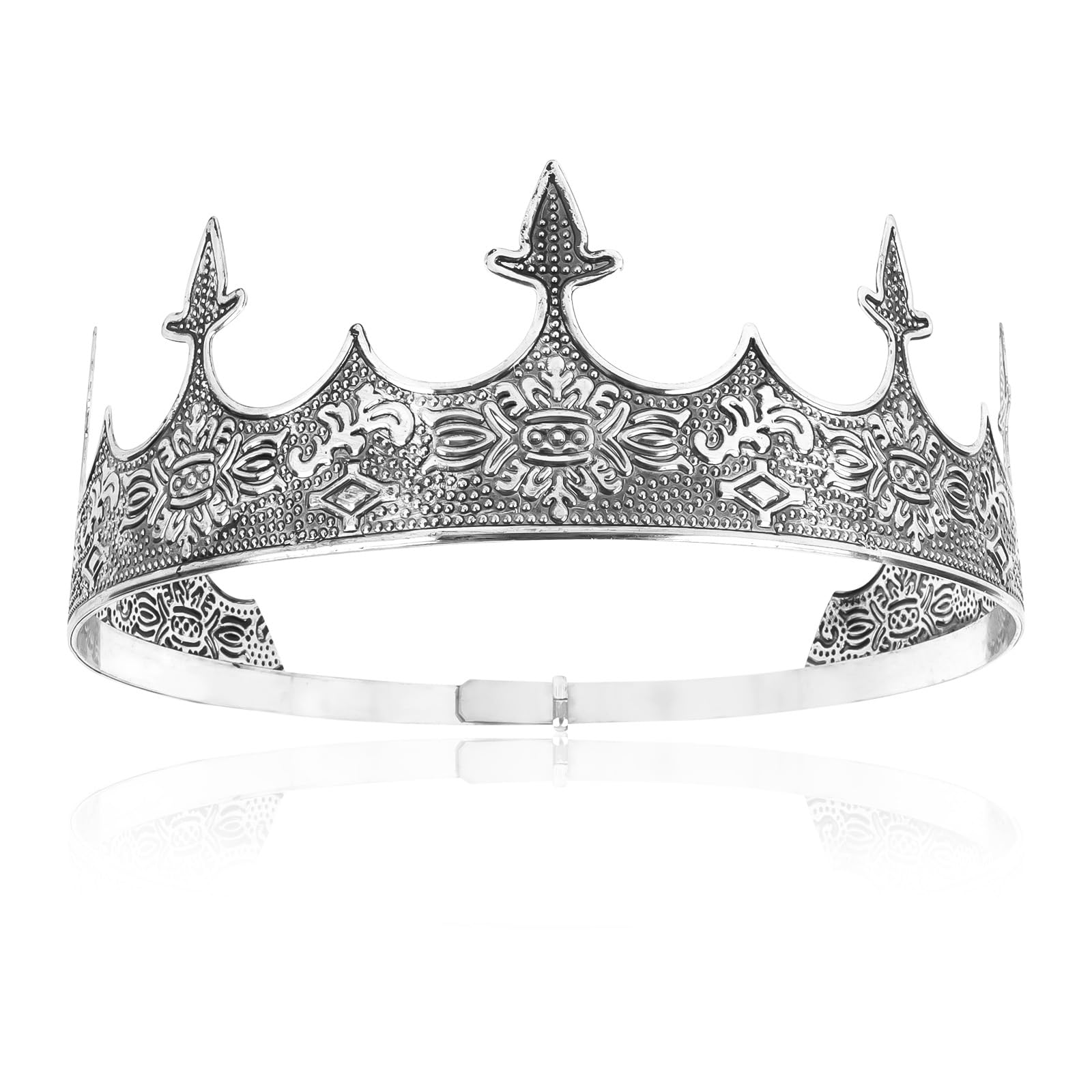 Snapklik.com : King Crown For Men - Baroque Royal Tiara, Adjustable ...