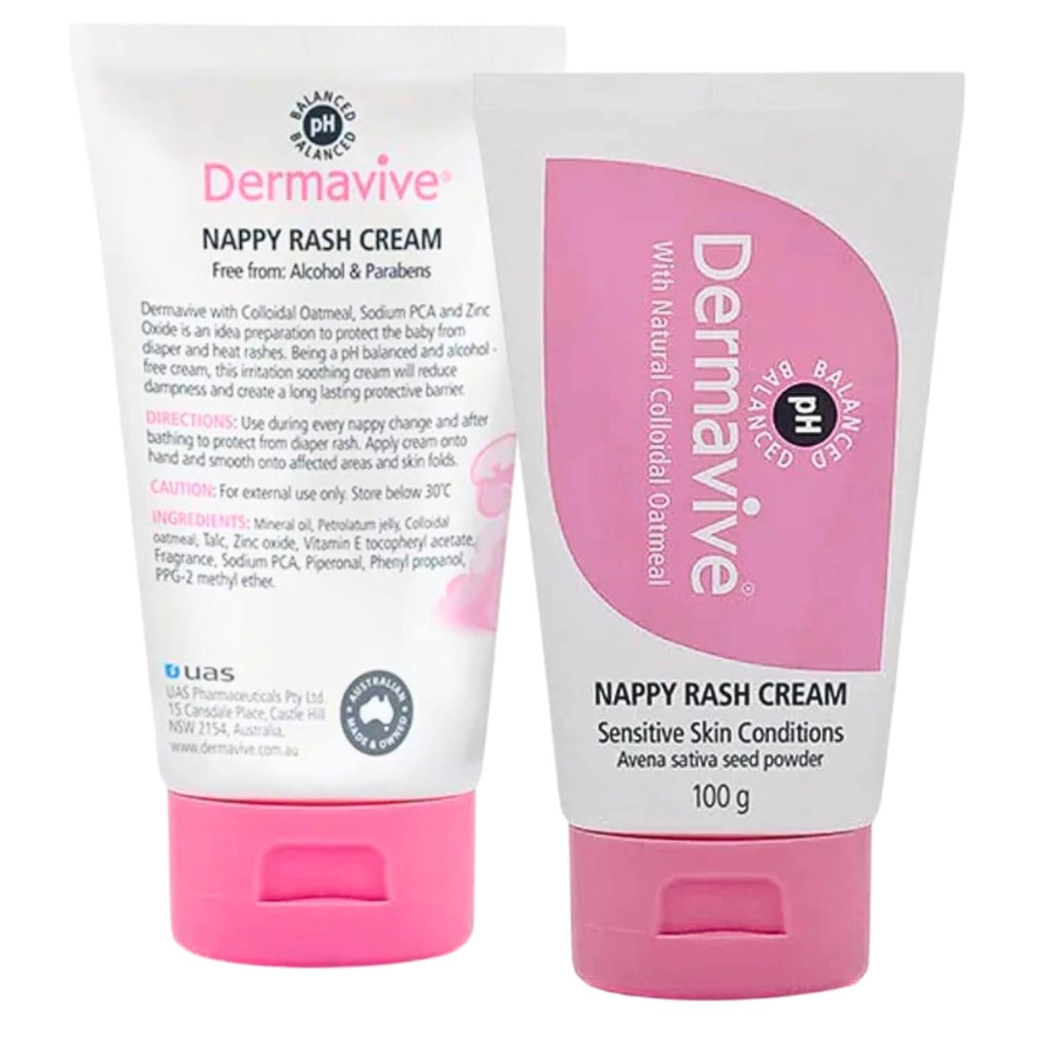 Amazon.com: Dermavive Diaper/Nappy Rash Cream, Soothing Diaper Rash ...