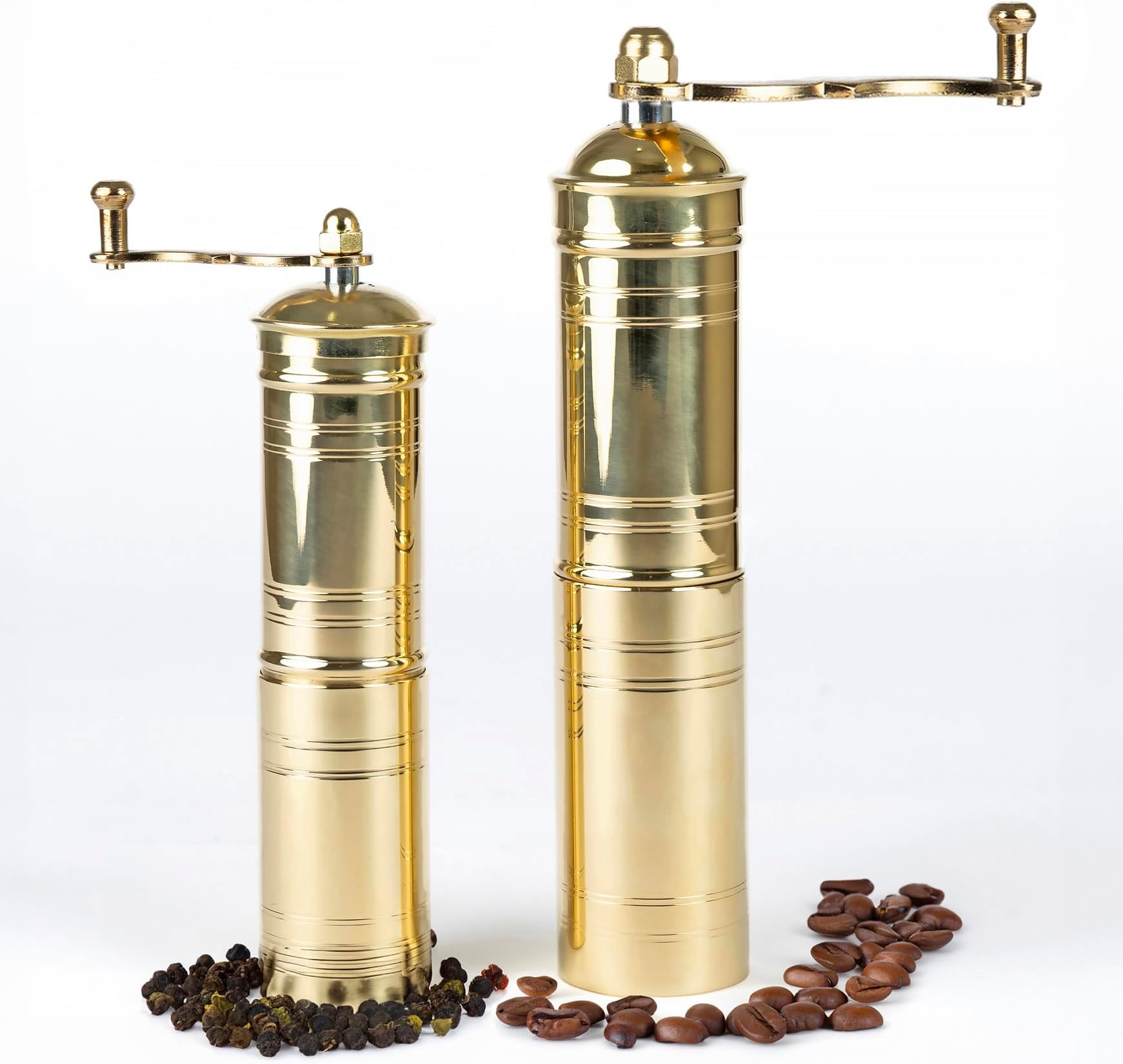 Amazon.com: Set of Two Turkish Manual Coffee Grinders, Coffee Mill ...