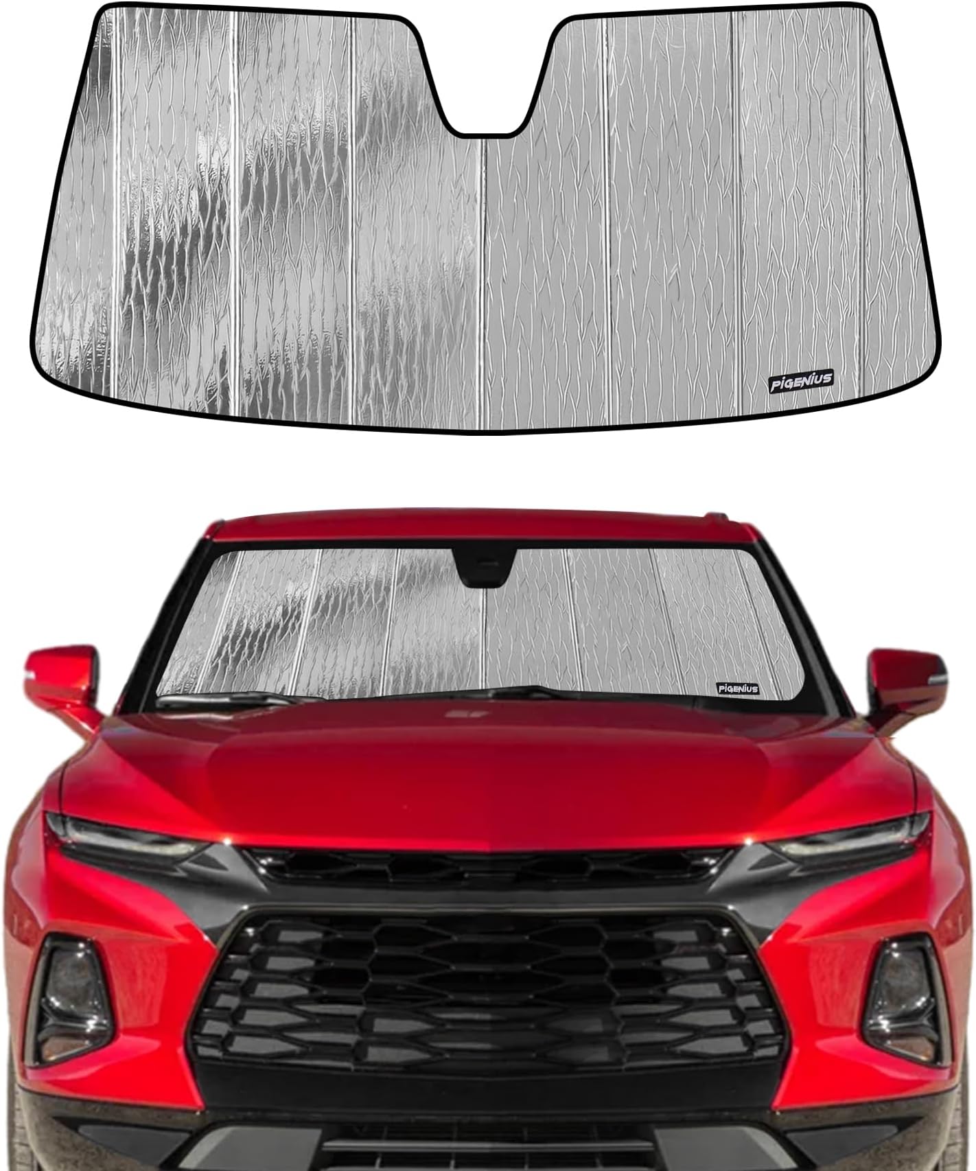 Amazon.com: Pigenius Windshield Sun Shade for 2019-2024 Chevrolet ...