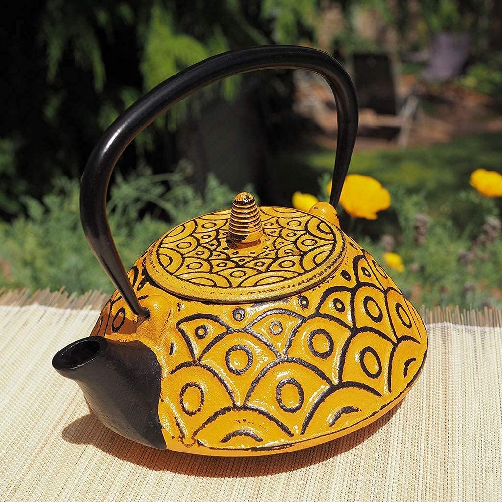 The Exotic Teapot – Orange Kasumi Cast Iron Teapot, 800ml, Japanese ...