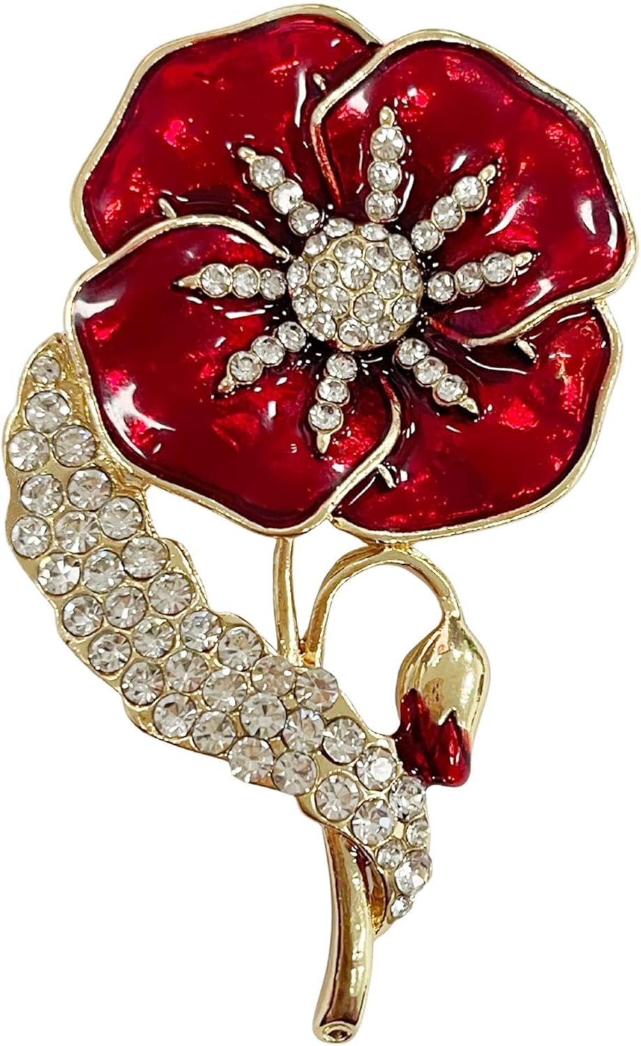 Poppy Brooch, Poppy Badges and Pins 2025, Remembrance Day Poppy Pin for ...