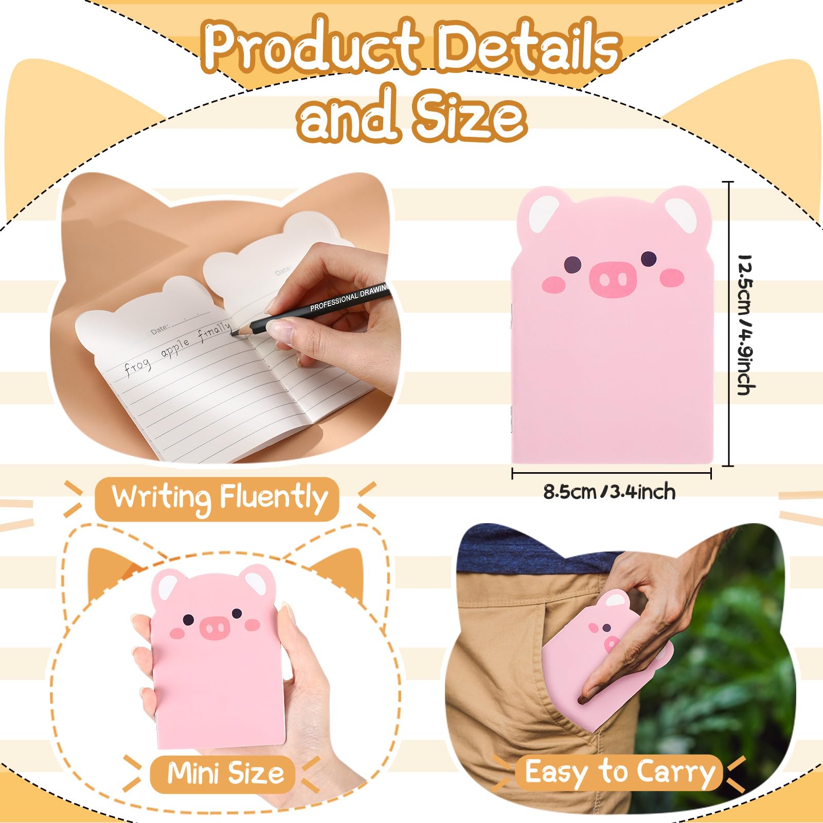 Snapklik.com : Yexiya 36 Packs Mini Notebooks For Kids Small Cute ...