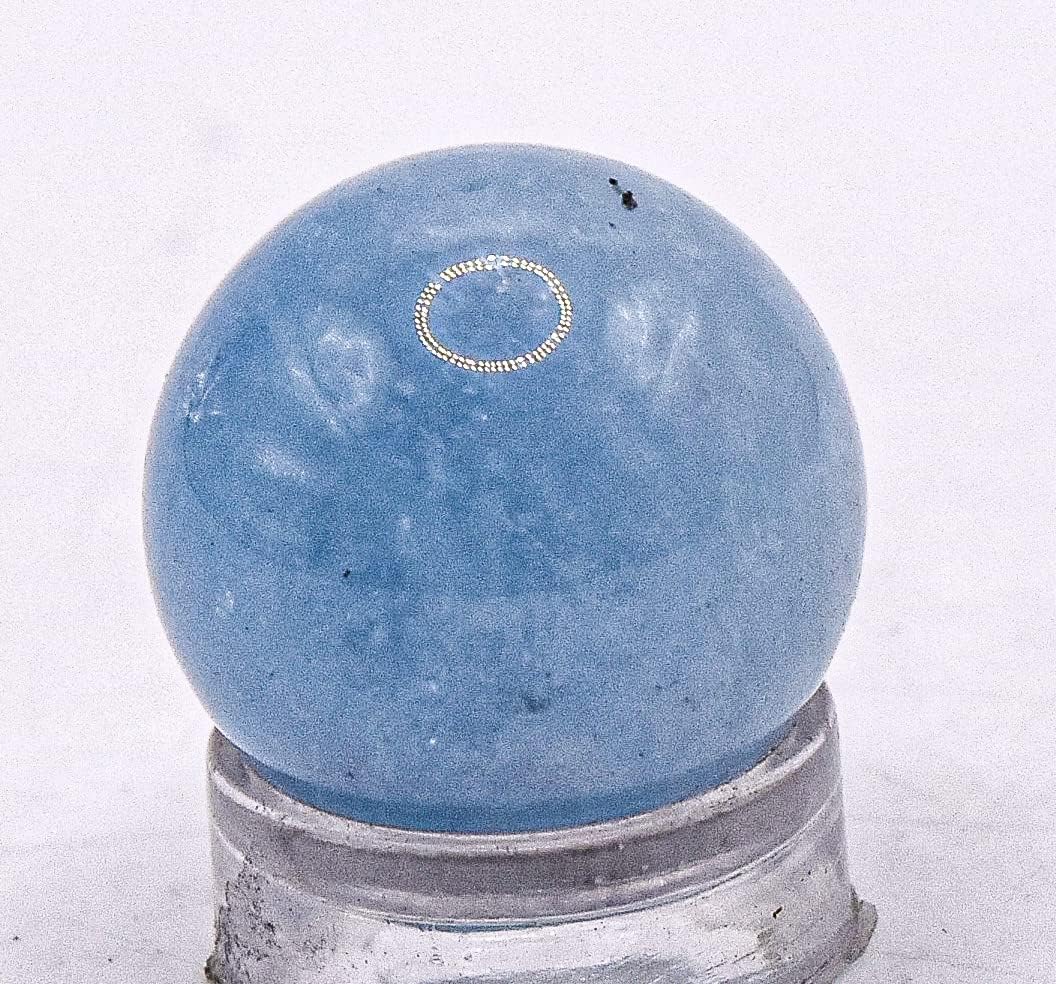 Amazon.com: 18mm 40.5ct Blue Aquamarine Sphere Polished Natural ...