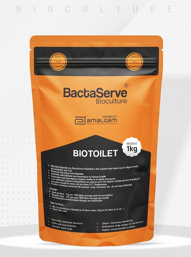 BactaServe - BioToilet Bacteria | 1Kg Bio Toilet Bacteria Powder ...