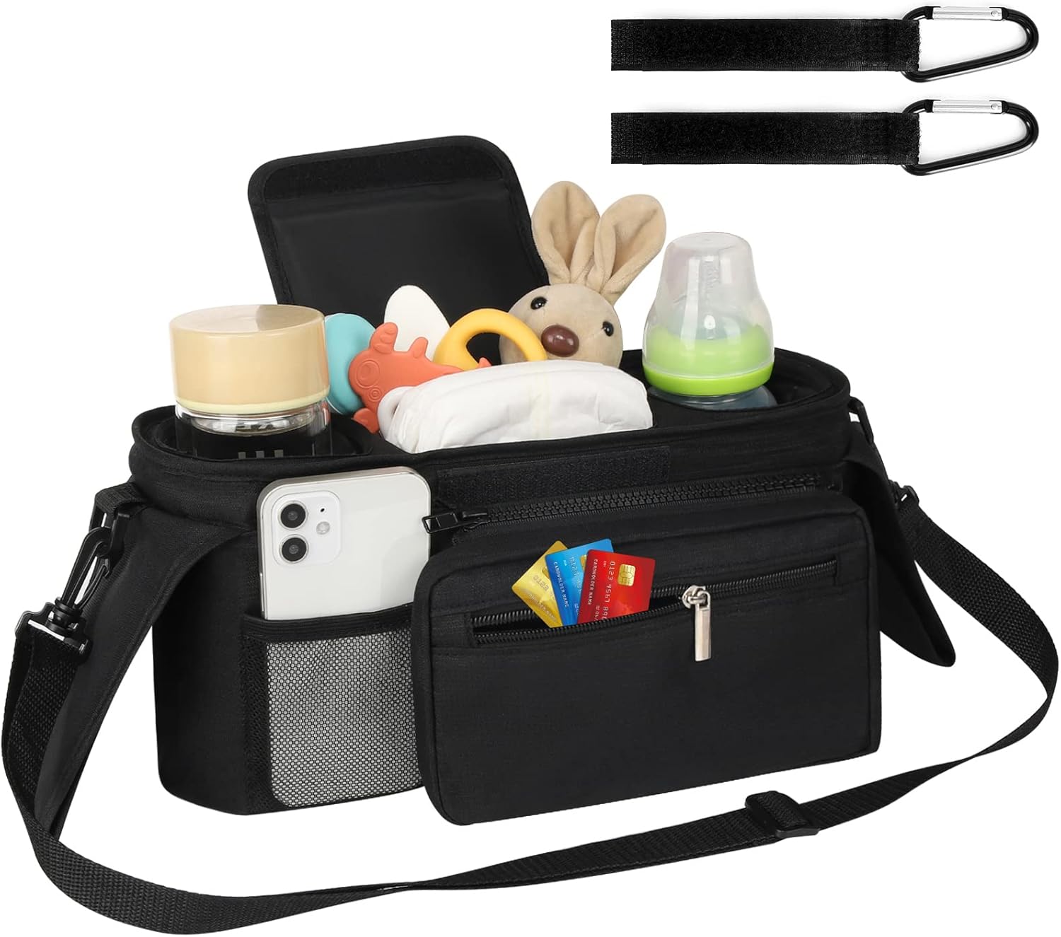 Amazon.com: Accmor Stroller Organizer with Insulated Cup Holder ...