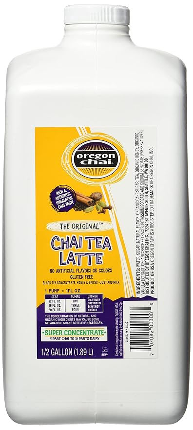 Amazon.com : Oregon Chai Original Chai Tea Latte Concentrate, 64 Ounce ...