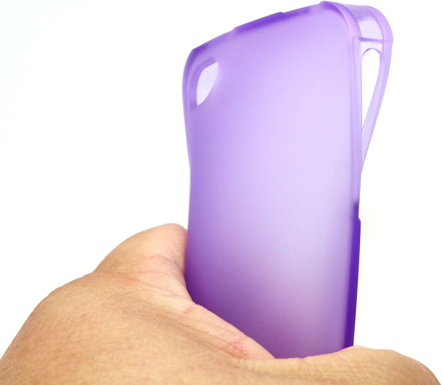 Amazon.com: EZstation Purple Unique Matte Back Case for Apple® iPhone 4 ...
