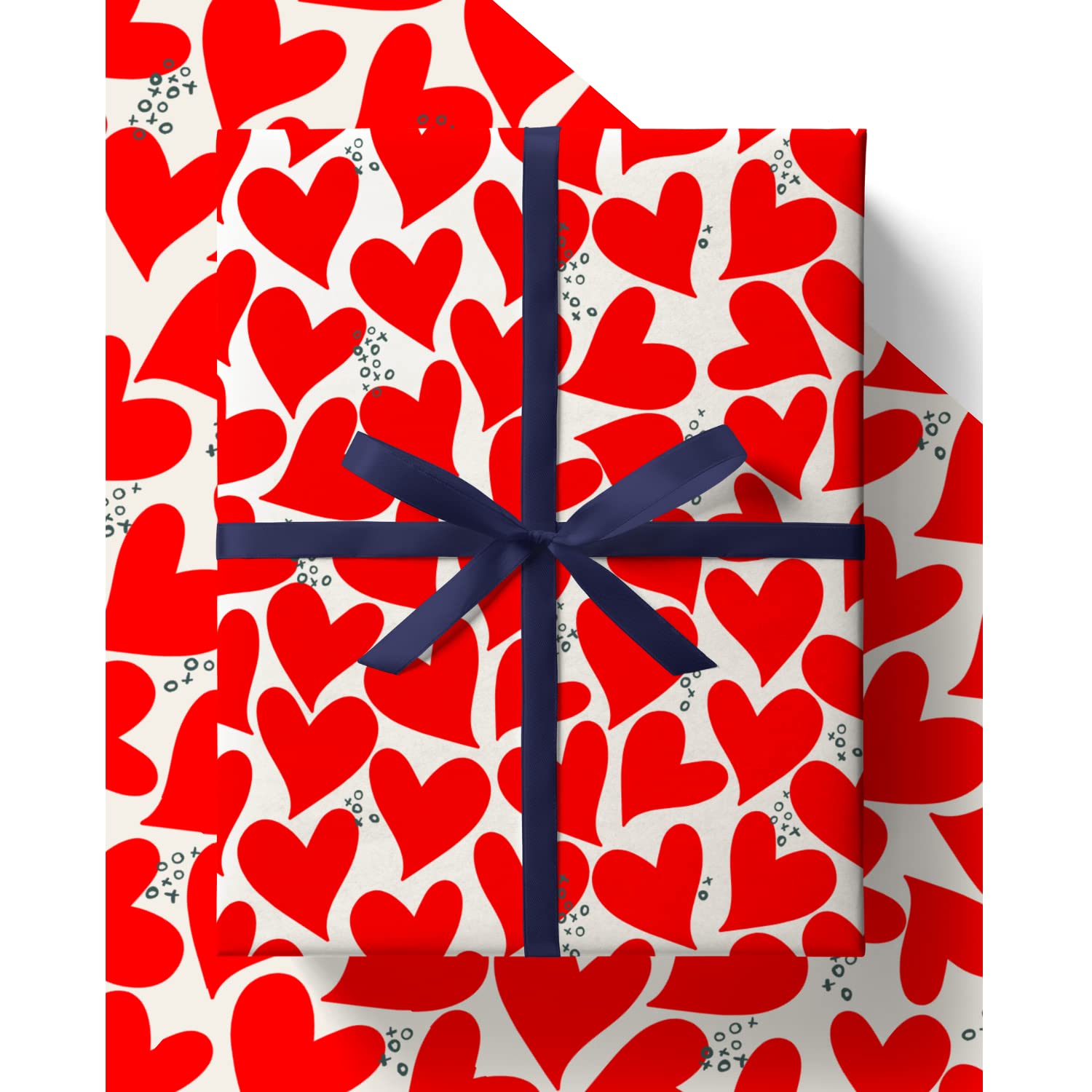 Valentines Wrapping Paper - HUGE 43% BIGGER [84cm x 60cm] Premium Eco ...