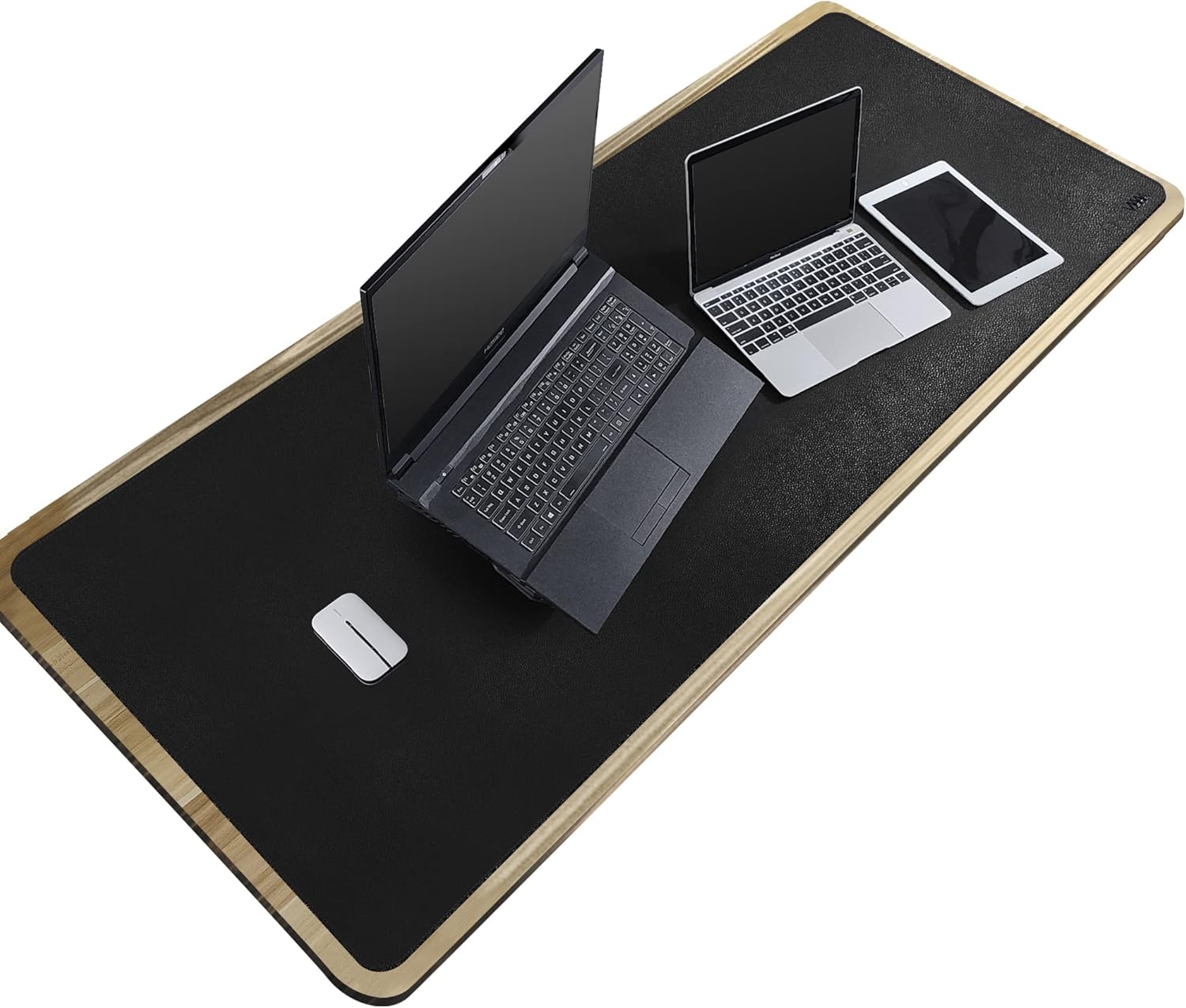 Amazon.com : Vyaaa Leather Desk Mat, 63" x 23.6" Dual Sided Leather ...