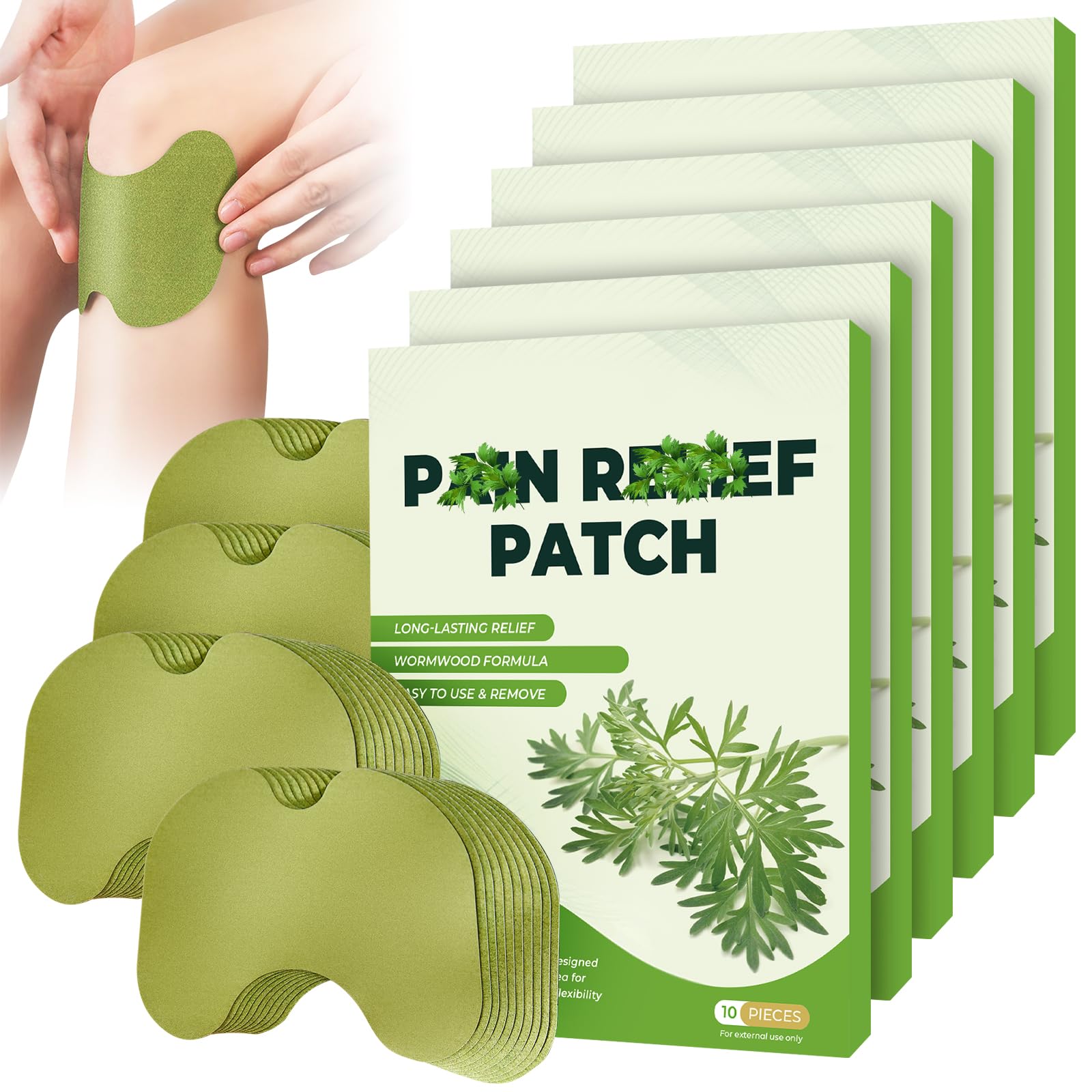 Amazon.com: 70PCS Knee Patches, Natural Warm Knee Patch, Wormwood ...