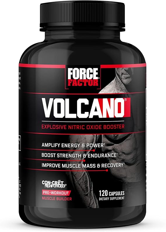 Amazon.com: Force Factor Volcano Pre Workout Nitric Oxide Booster ...