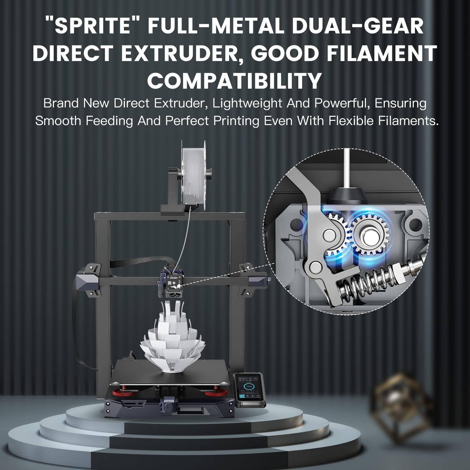 Creality 3D Printer Ender 3 S1 Plus with CR Touch Auto Leveling, High ...