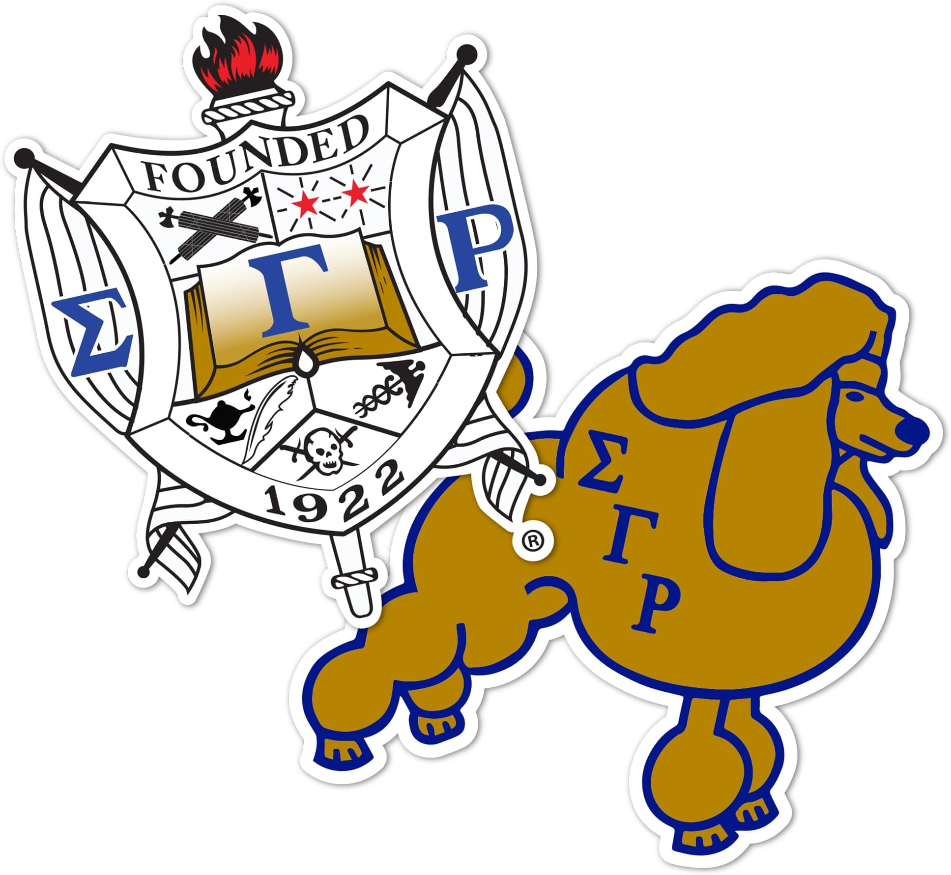 Amazon.com - Cultural Exchange Sigma Gamma Rho Rose Flower Reflective ...