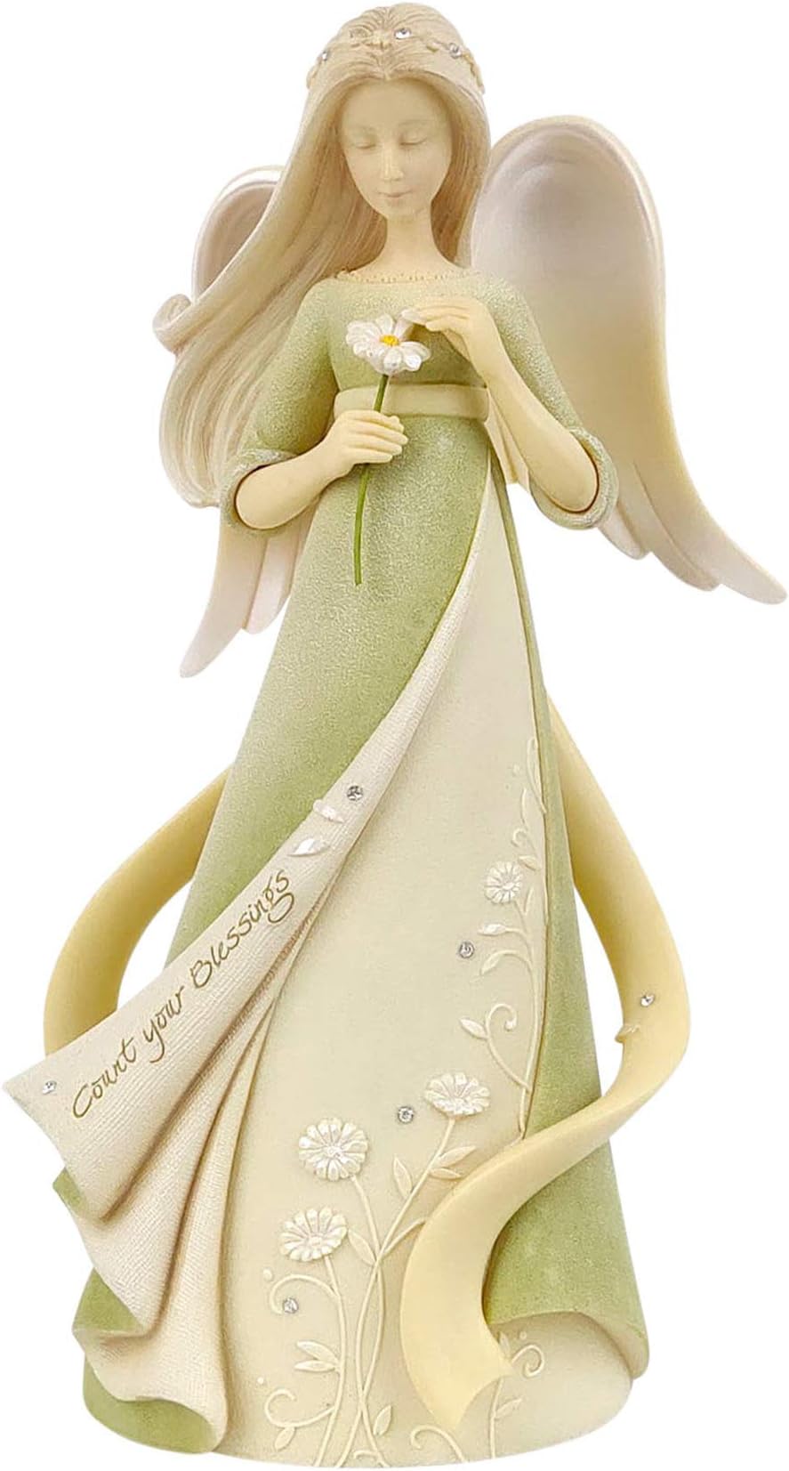 Amazon.com: Enesco Foundations Baptism Angel Figurine, 9-Inch : Home ...