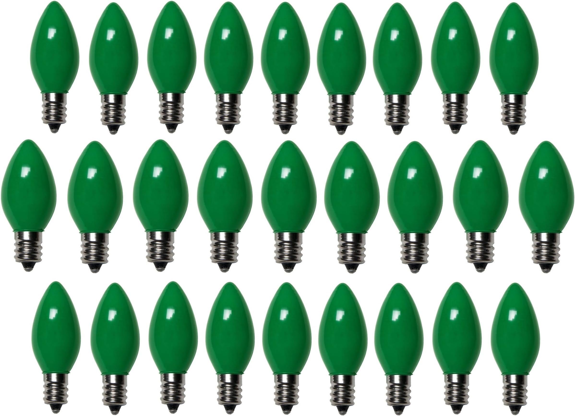 Dobar C7 Christmas Lights Replacement Bulbs - Red C7 Replacement Bulbs ...