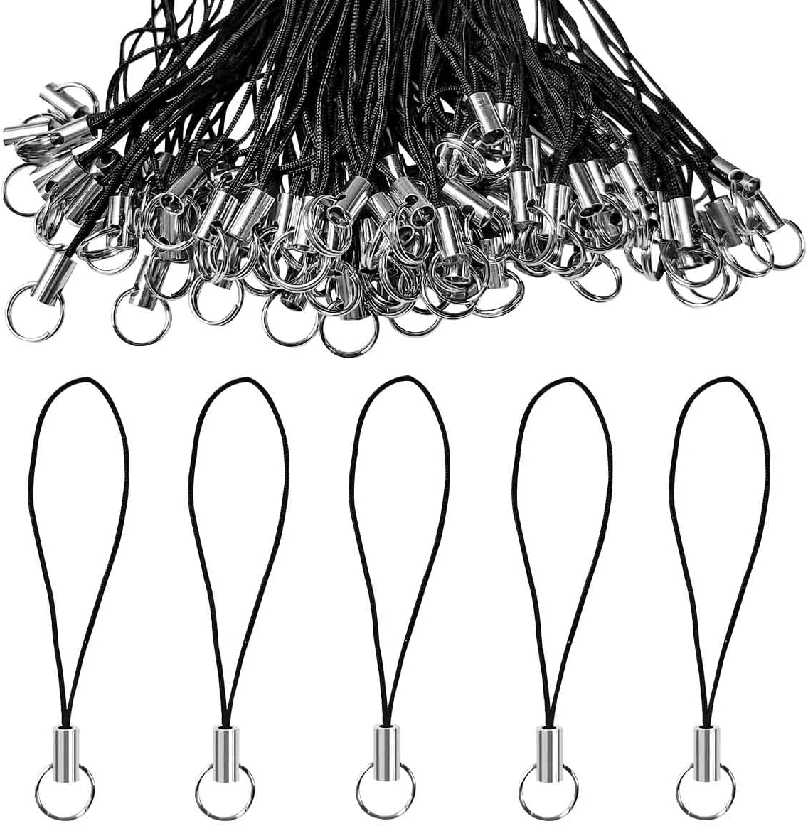 Amazon.com: Bememo 20 Packs Black Nylon Lanyard Strap with Quick ...