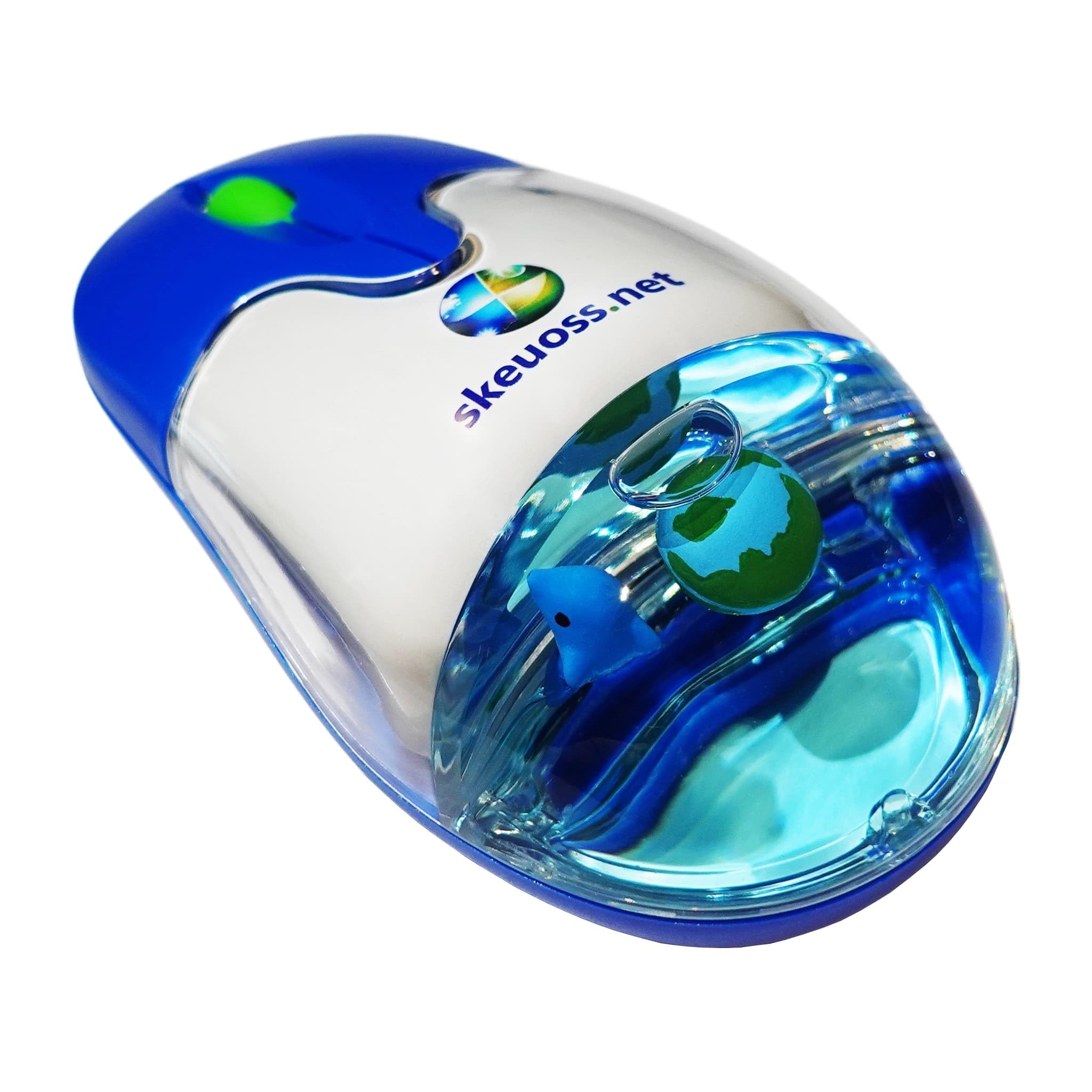 Frutiger Aero Aqua Mouse - Blue USB-C Rechargeable Wireless & Bluetooth ...