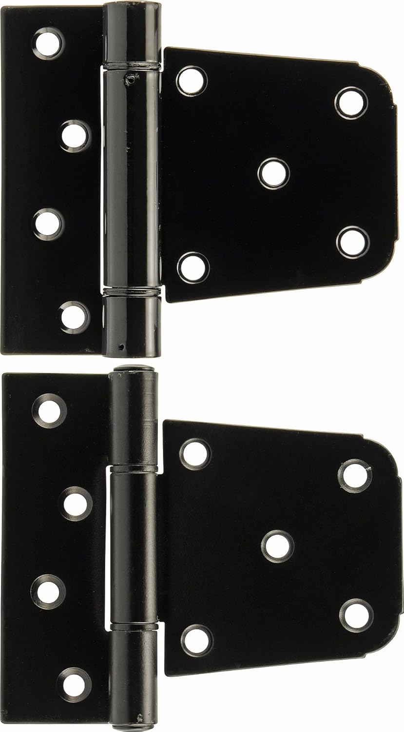 Amazon.com: Hillman 853350 3-1/2" Heavy Duty T-Hinge Set - Black Plated ...