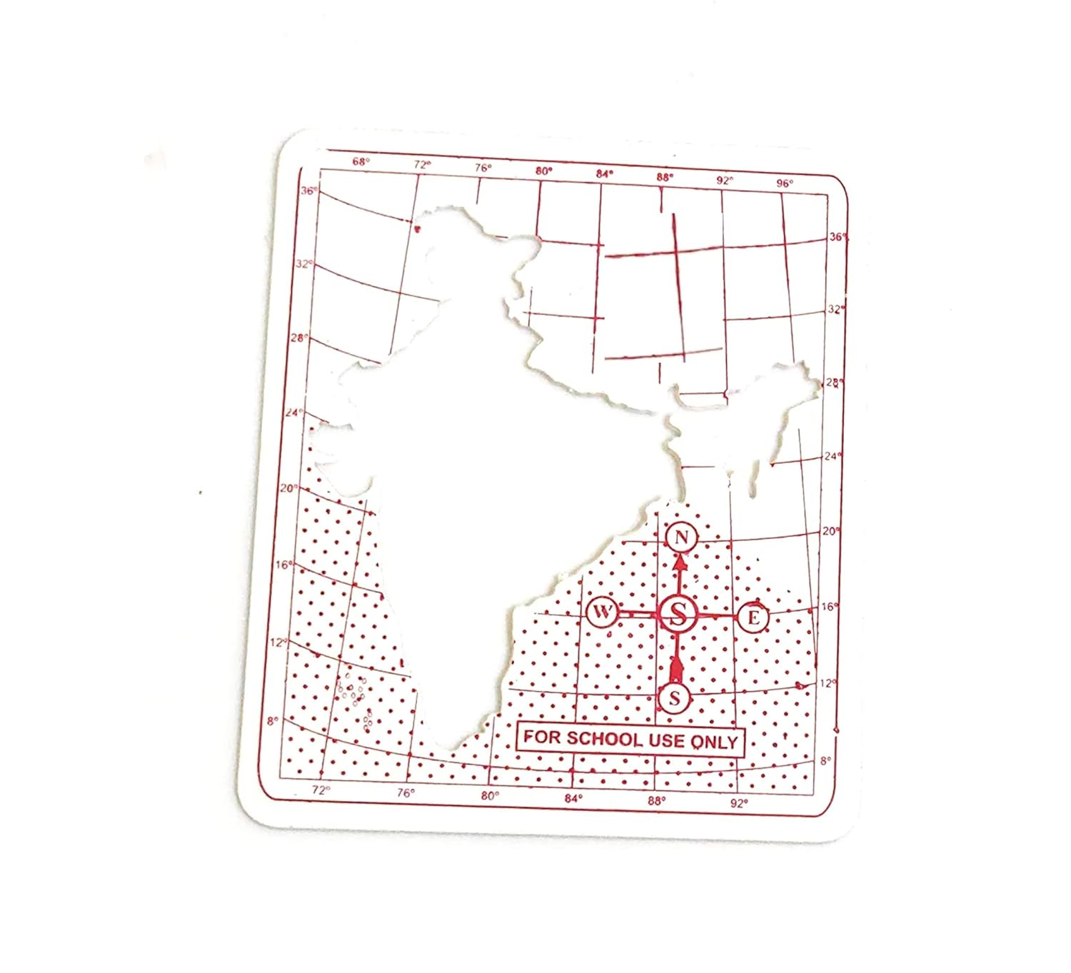 S.K School Craft Stencil Map India Drawing Plastic india map School ...