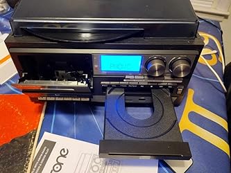Amazon.com: LoopTone Vinyl Record Player 9 in 1 3 Speed Bluetooth ...