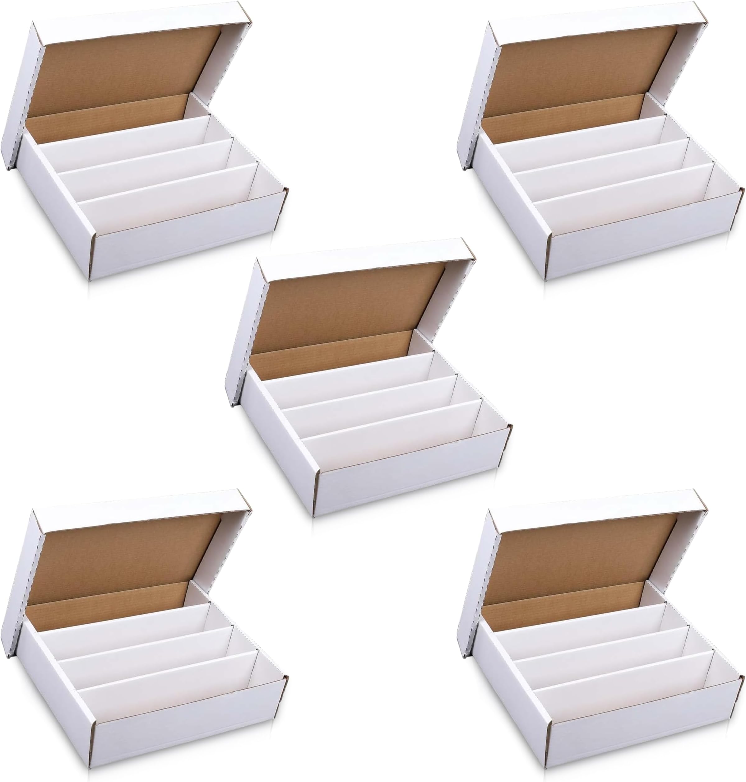 Amazon.com: (5 Pack) Max Protection Super Shoe 3-Row Card Storage Box ...