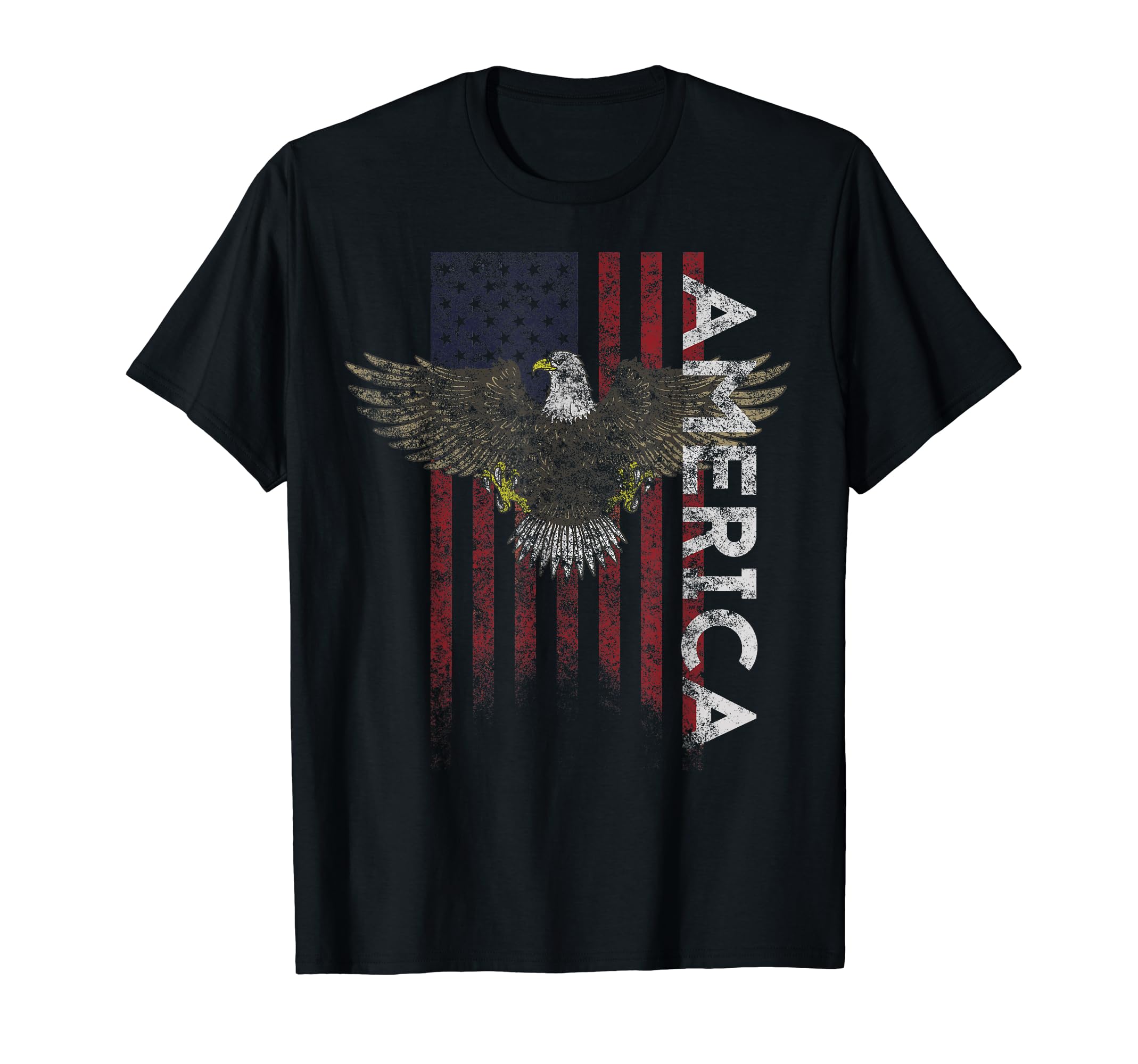 Amazon.com: Distressed American Flag Vintage USA Flags Men Women ...