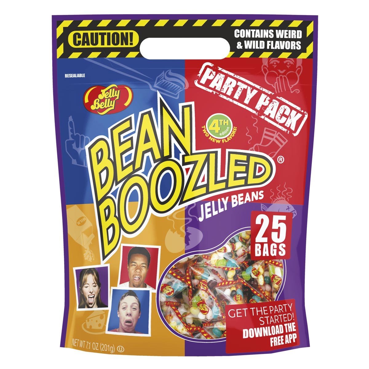Amazon.com : Jelly Belly BeanBoozled 4th edition Party Pack 25ct ...